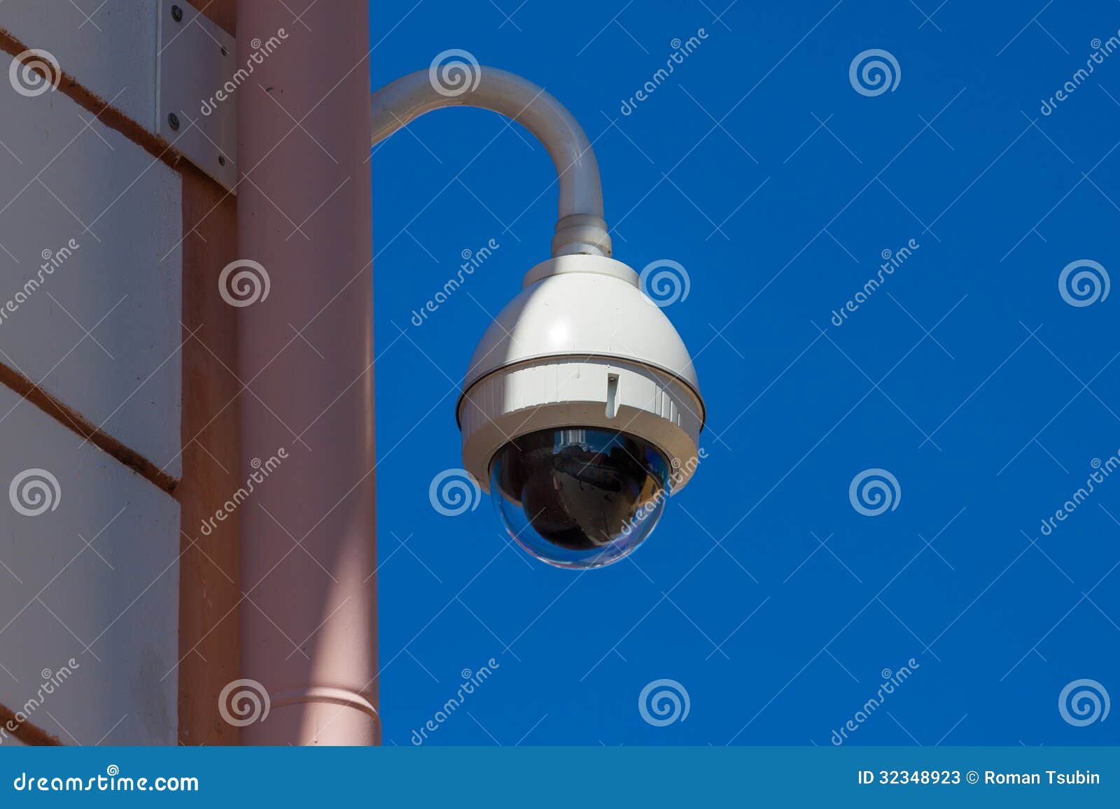 Security camera sphere stock image. Image of observation - 32348923
