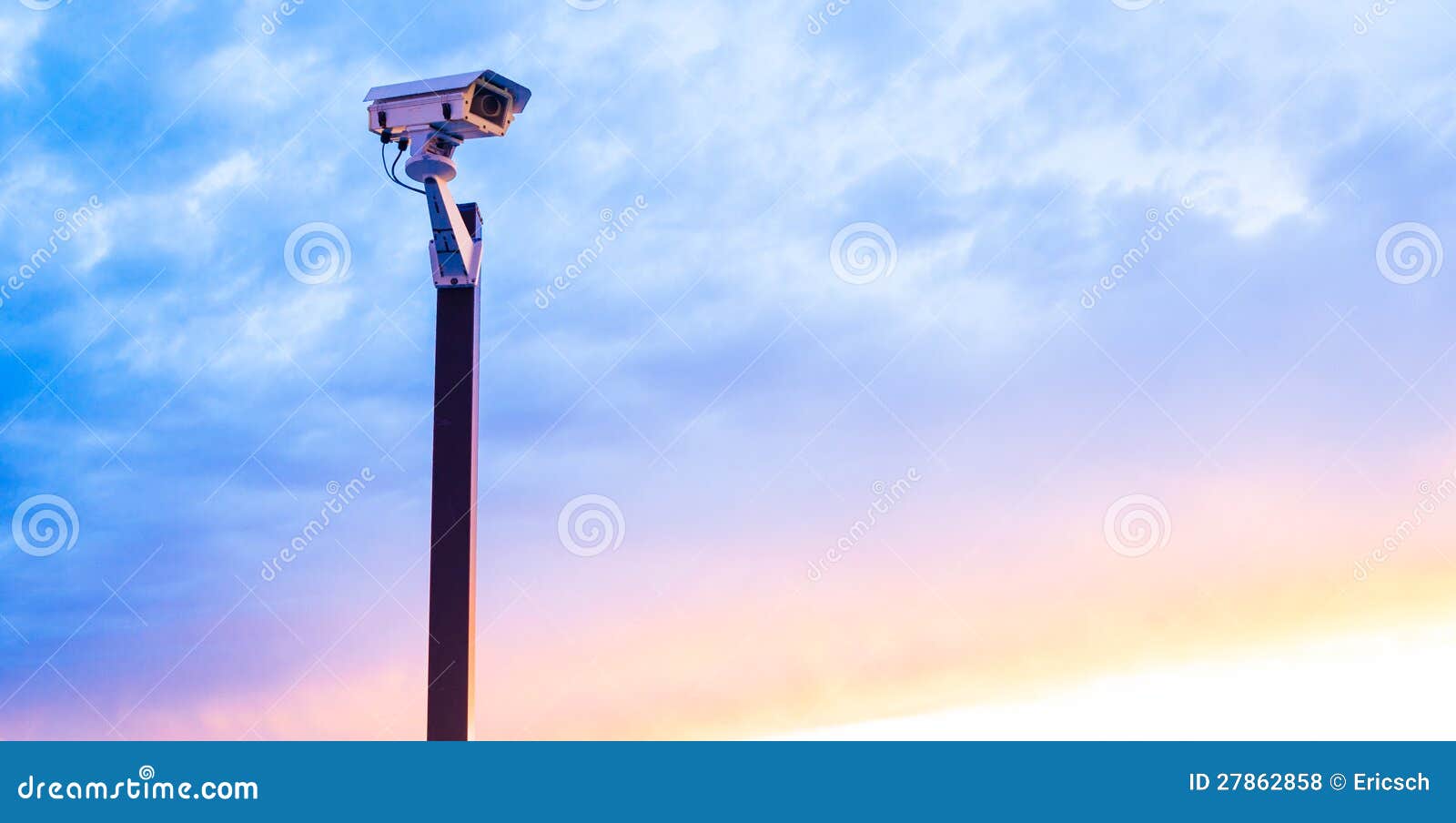 Security camera sunset stock photo. Image of protection - 27862858