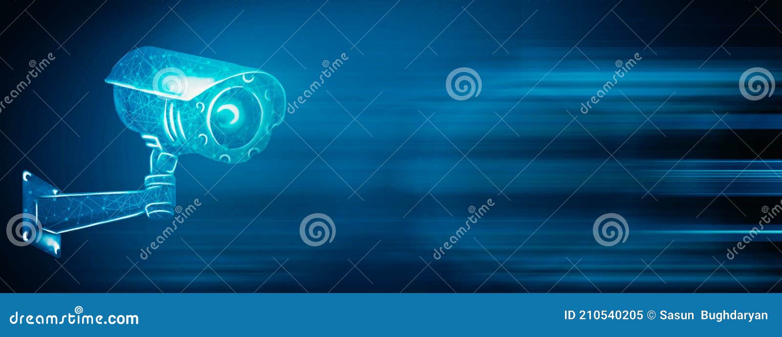 Security Camera System Icon and Statistics - 3D Rendering Stock Image ...