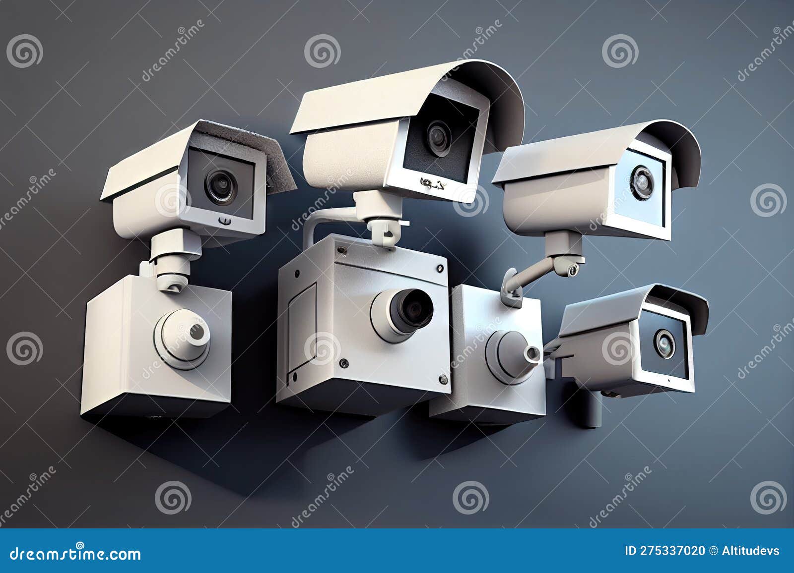 Security Camera System with Multiple Views, Allowing for Different ...