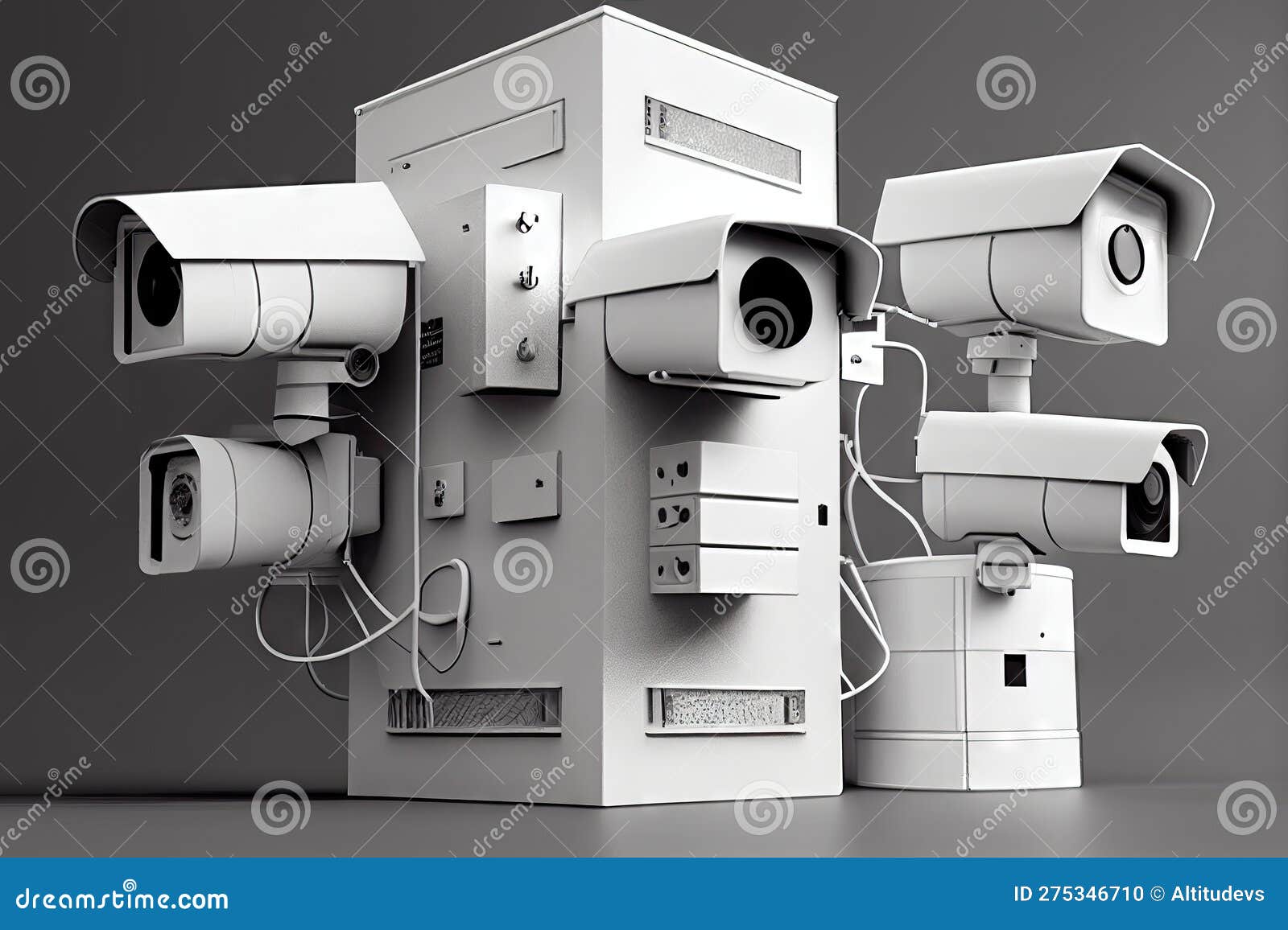 Security Camera System with Multiple Views, Allowing for Different ...