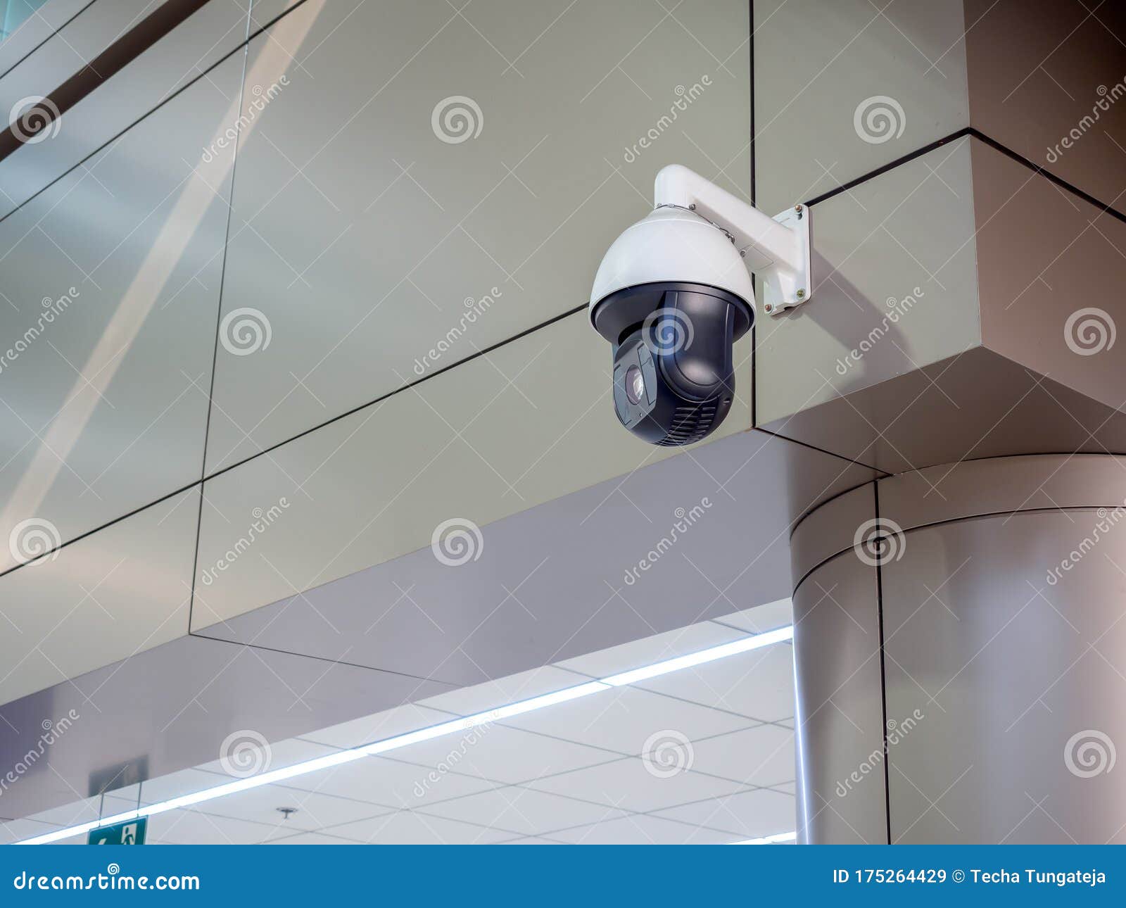 Security Camera in Terminal in Airport. CCTV on Location, Airport Stock ...