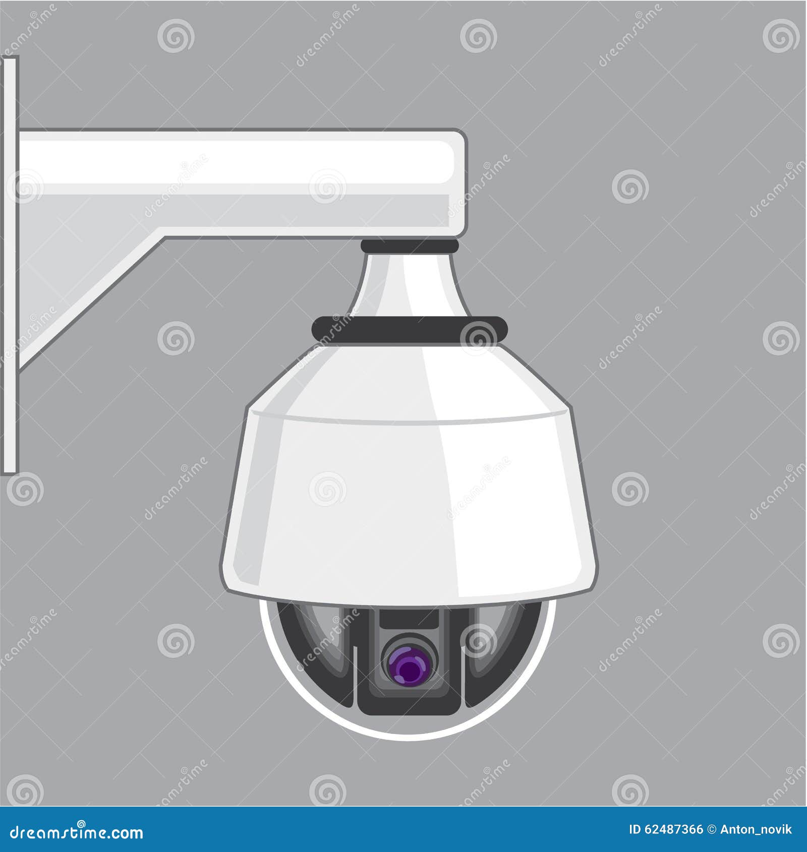 Security Camera Vector stock vector. Illustration of attention - 62487366