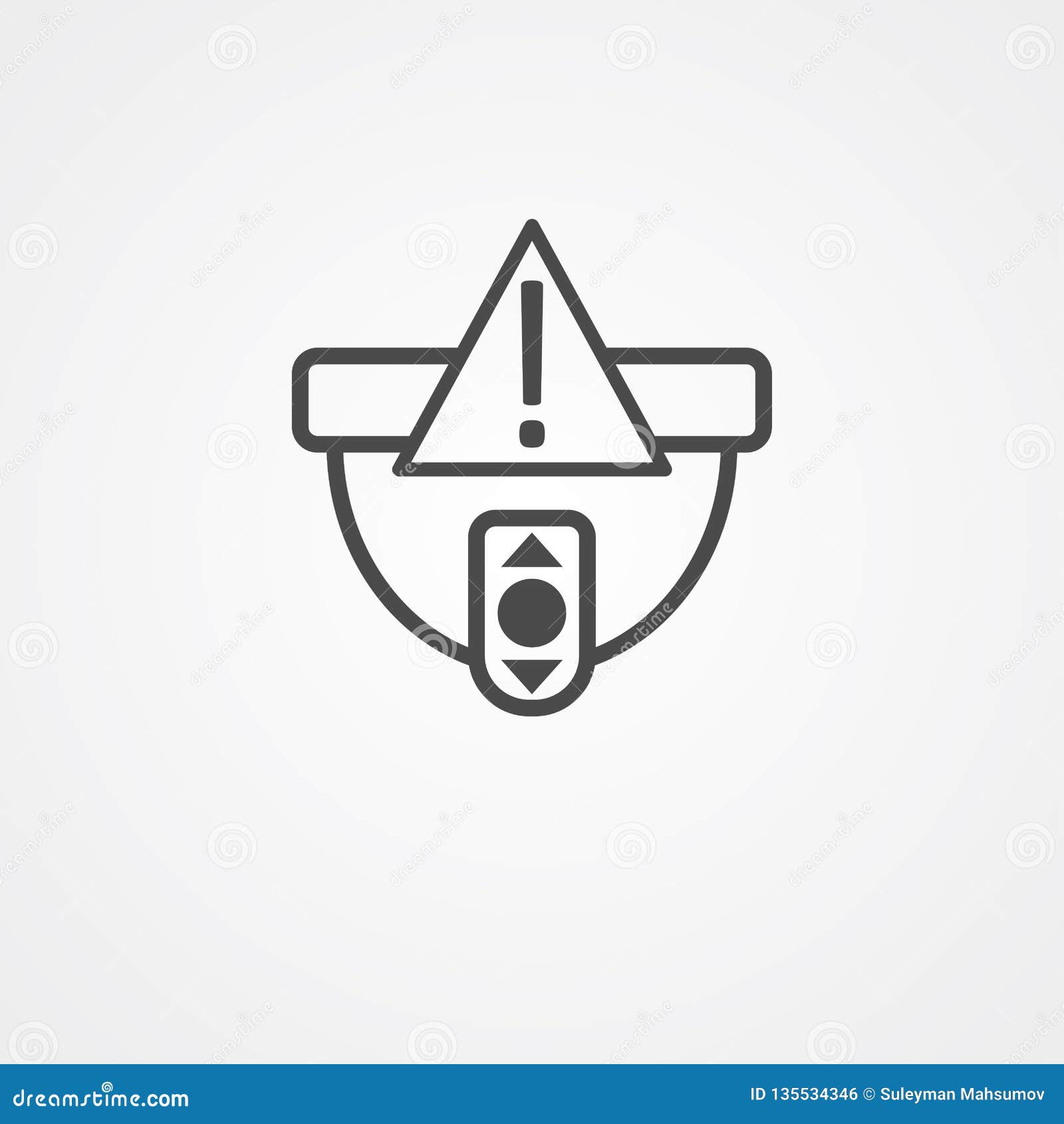 Security Camera Vector Icon Sign Symbol Stock Vector - Illustration of ...