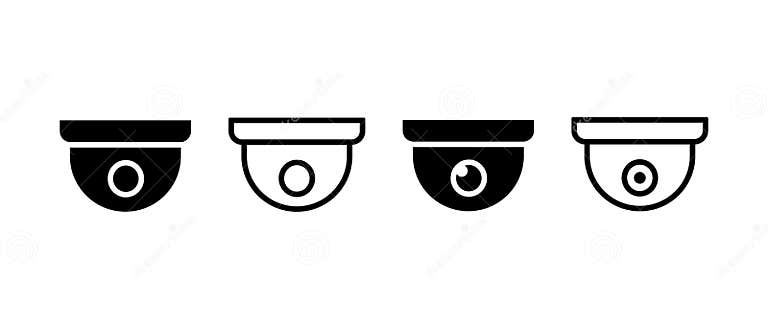 Security Camera Vector Security Camera Vector Icons Set. CCTV Camera ...