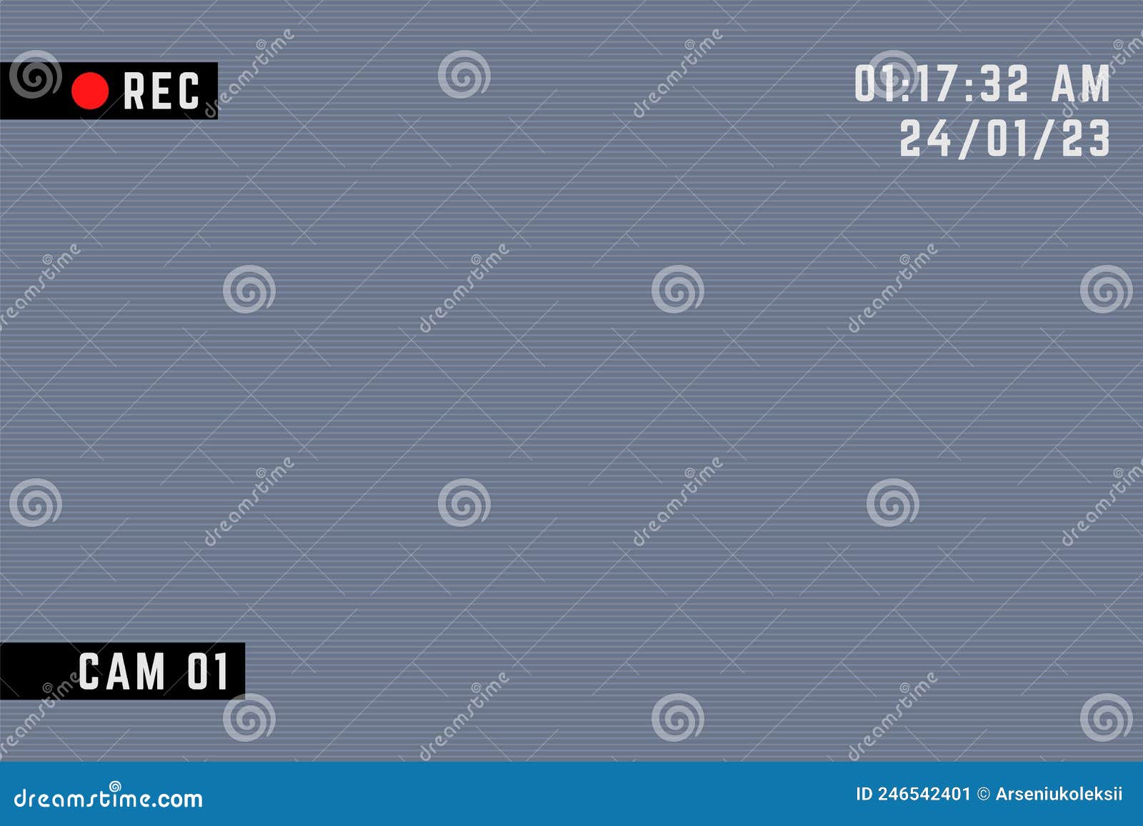 Security Camera 3x2 Video Frame. Camcorder Ui Overlay. Videocamera ...