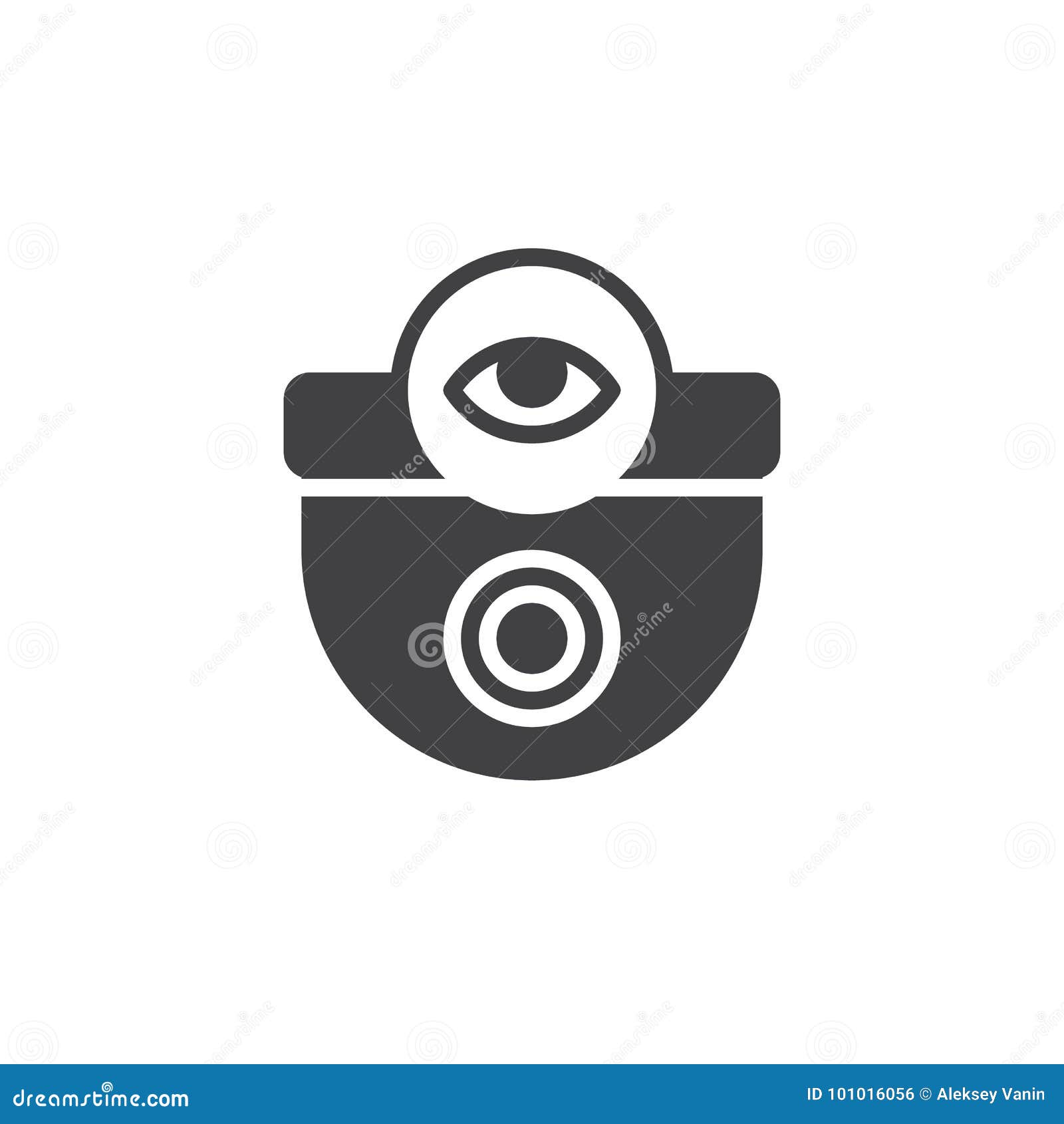 Security Camera View Icon Vector Stock Vector - Illustration of filled ...
