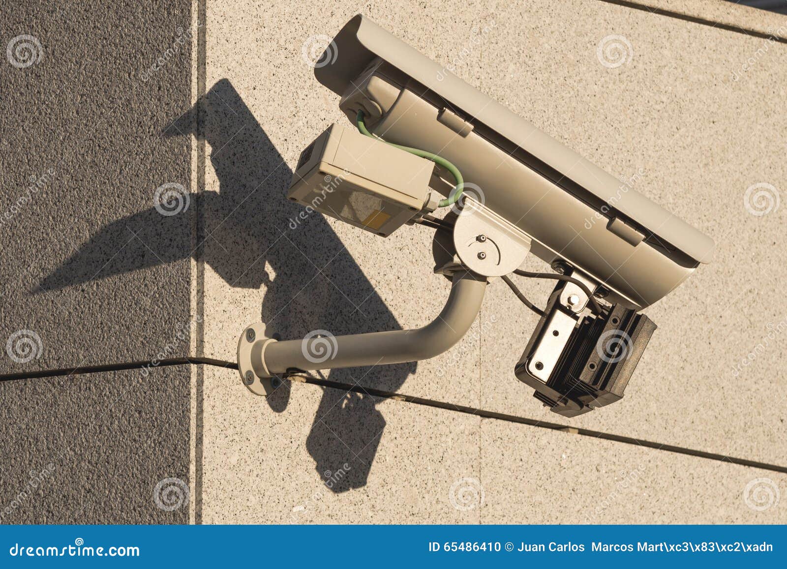 Security Camera on the Wall Stock Photo - Image of equipment, structure ...