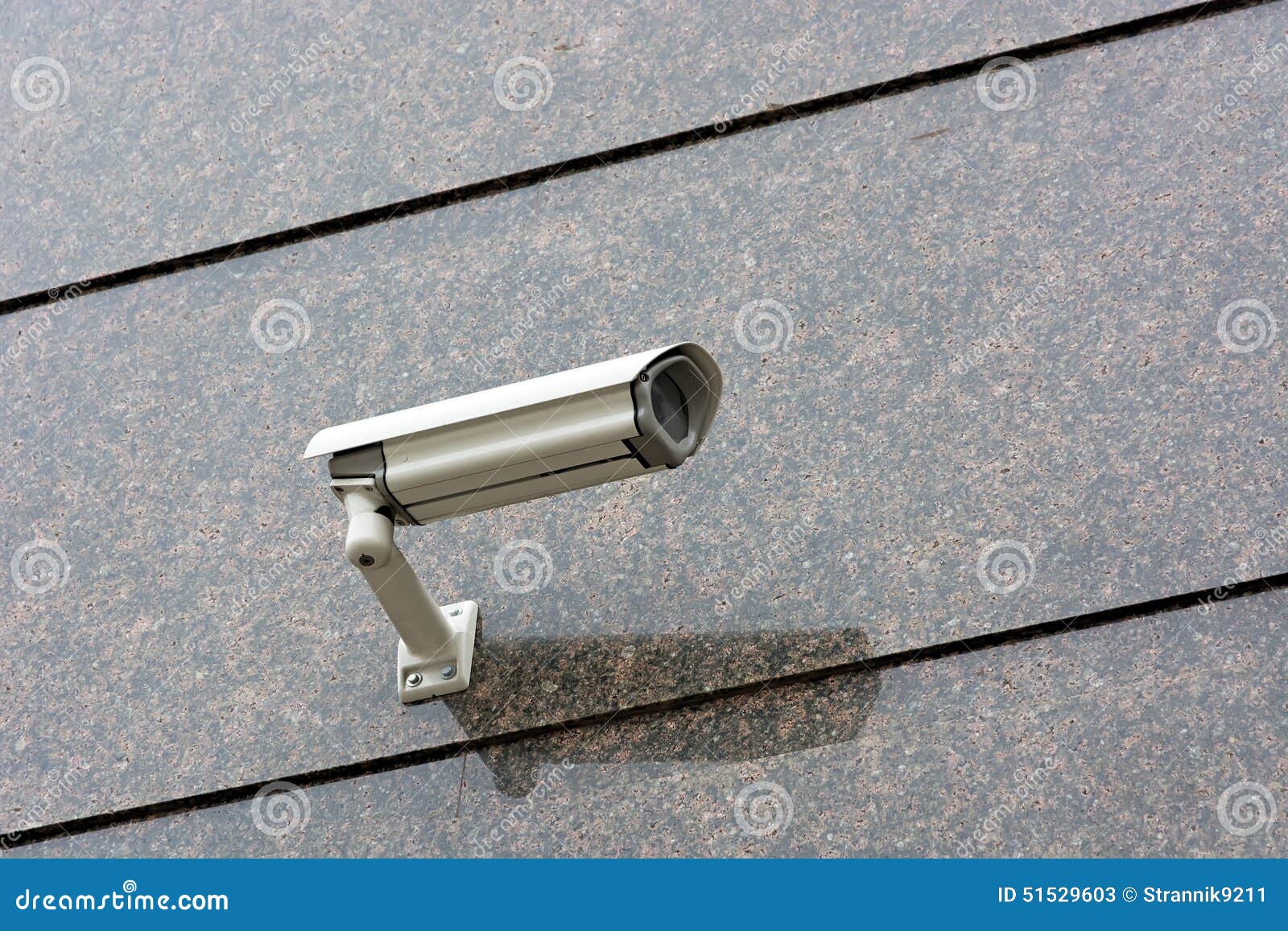 Security Camera on the Wall. Stock Image - Image of electronic, outdoor ...
