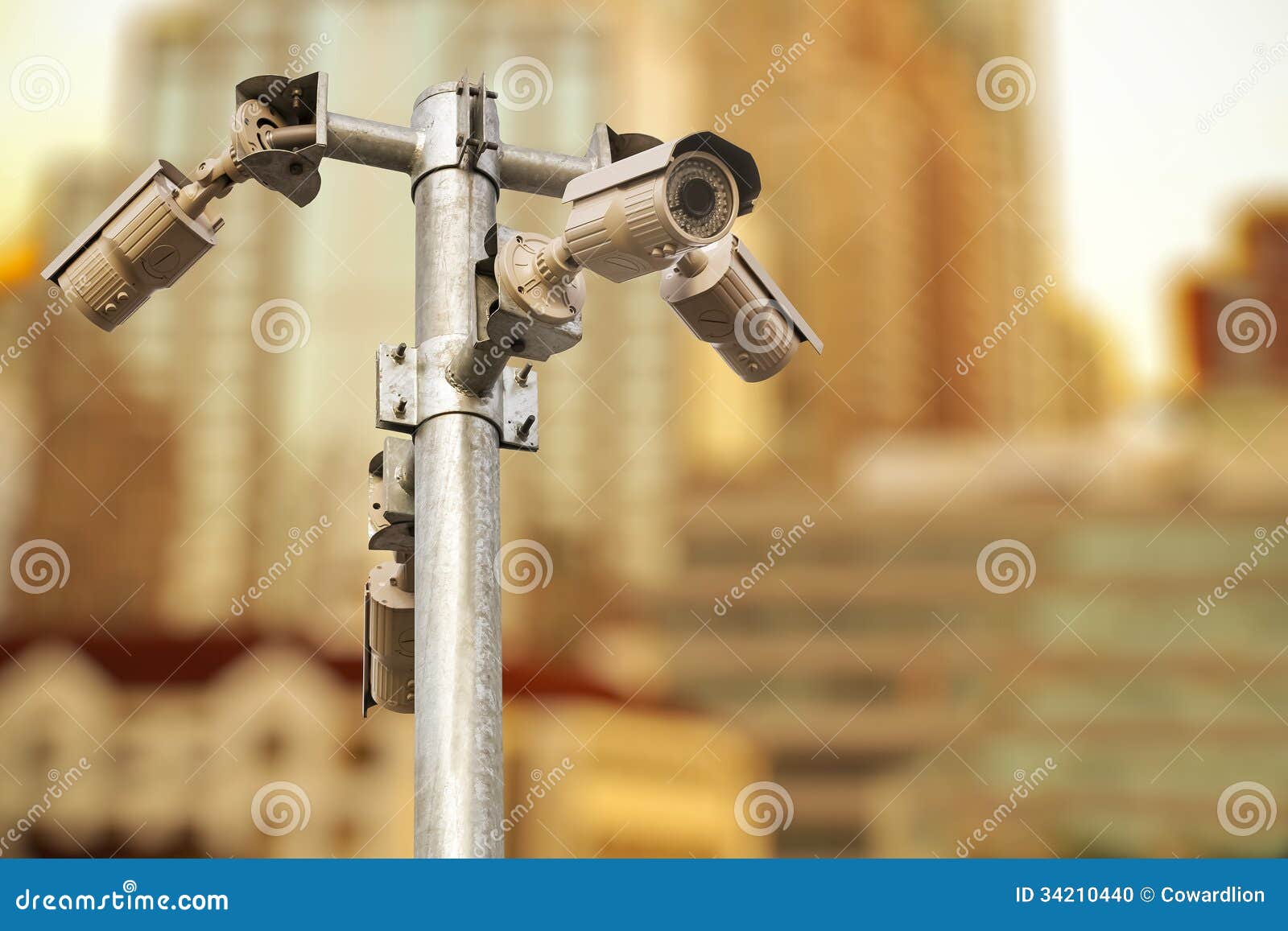 Security Camera On White Background Stock Photo - Image of security ...