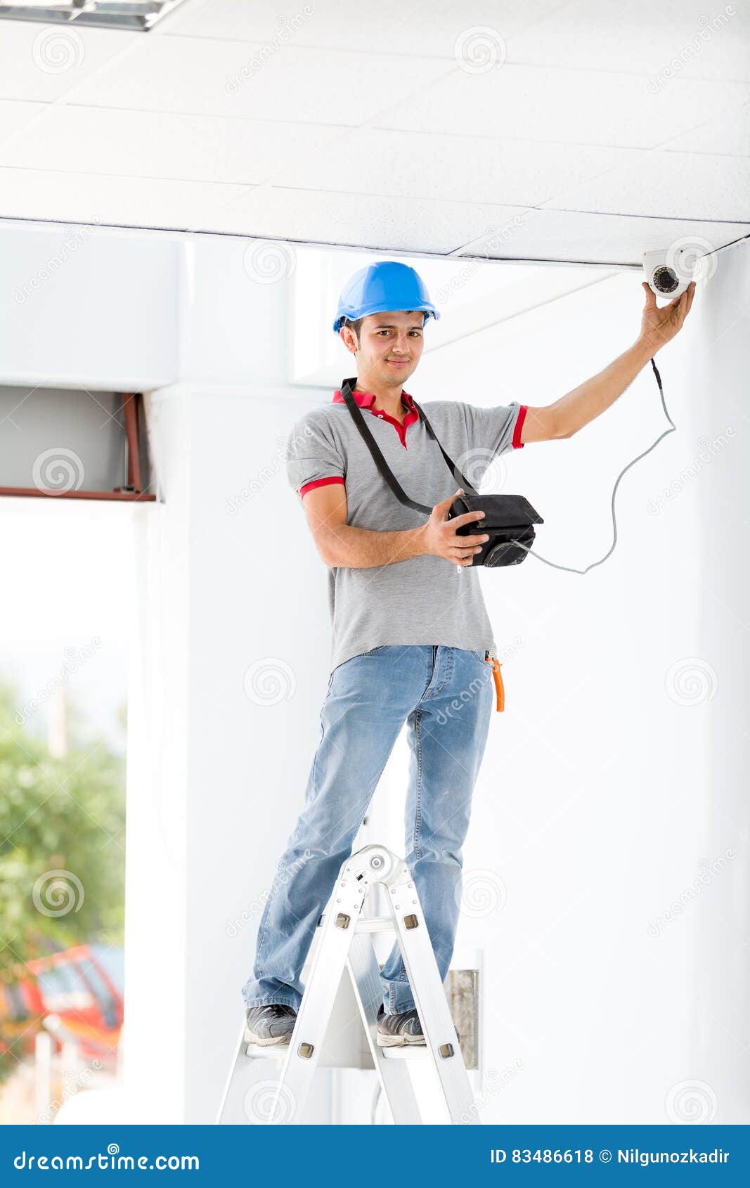 Security Camera stock photo. Image of males, camera, surveillance ...