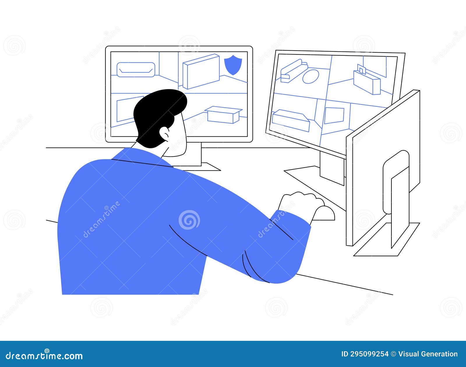 Security Cameras Abstract Concept Vector Illustration. Stock Vector ...