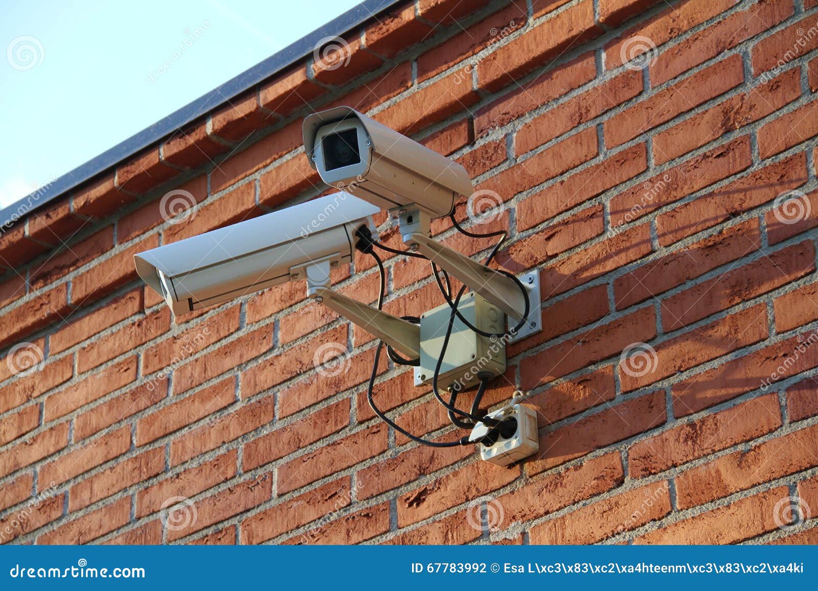 Security cameras stock photo. Image of espe, marketing - 67783992