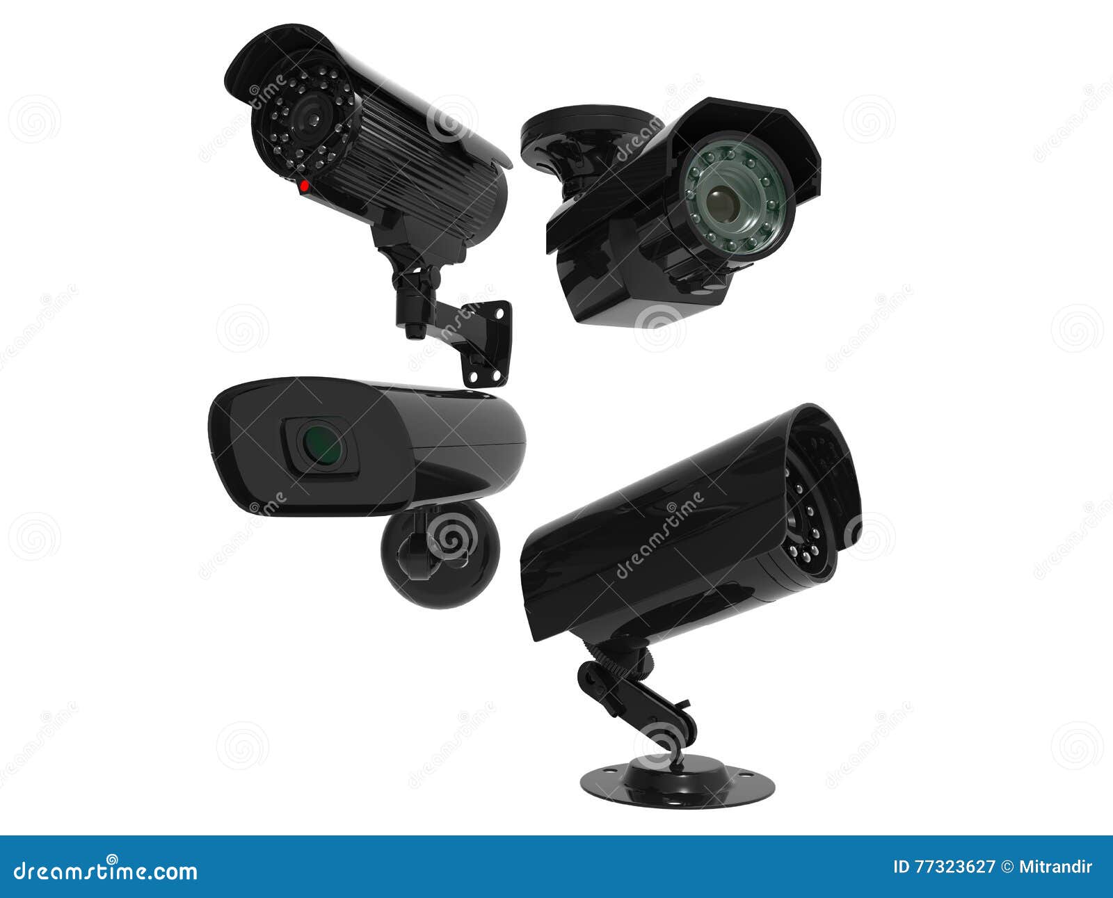 Security Cameras - Covering All Angles Stock Image - Image of privacy ...