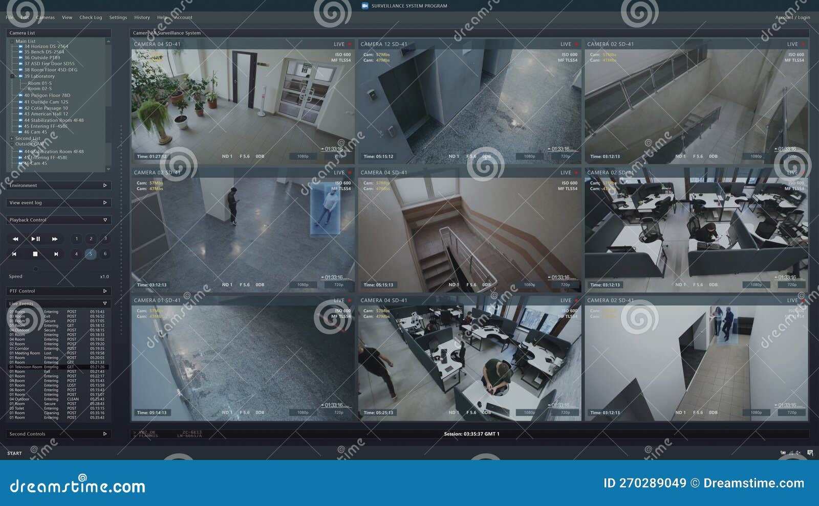 People Recognition In Crowd. Guys Are Recognized By Modern Face ...