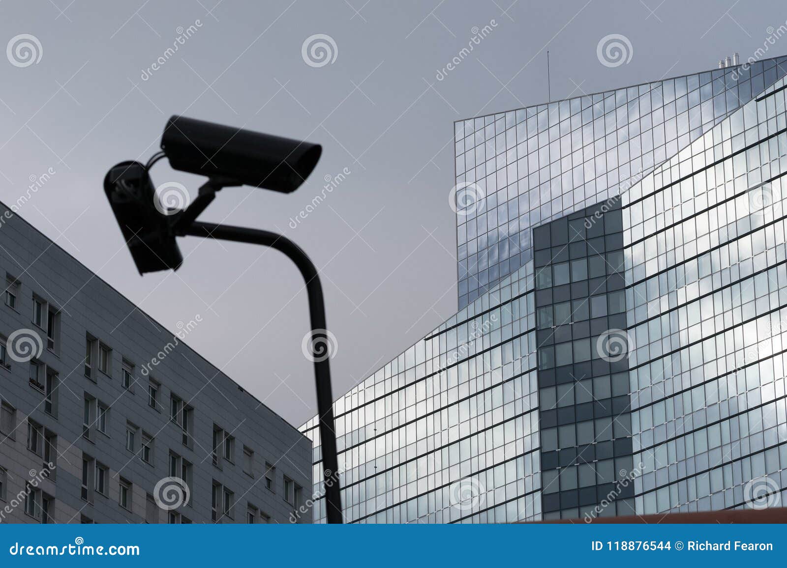 Security Cameras and Reflections, La Defense. 2 of 2 Stock Photo ...