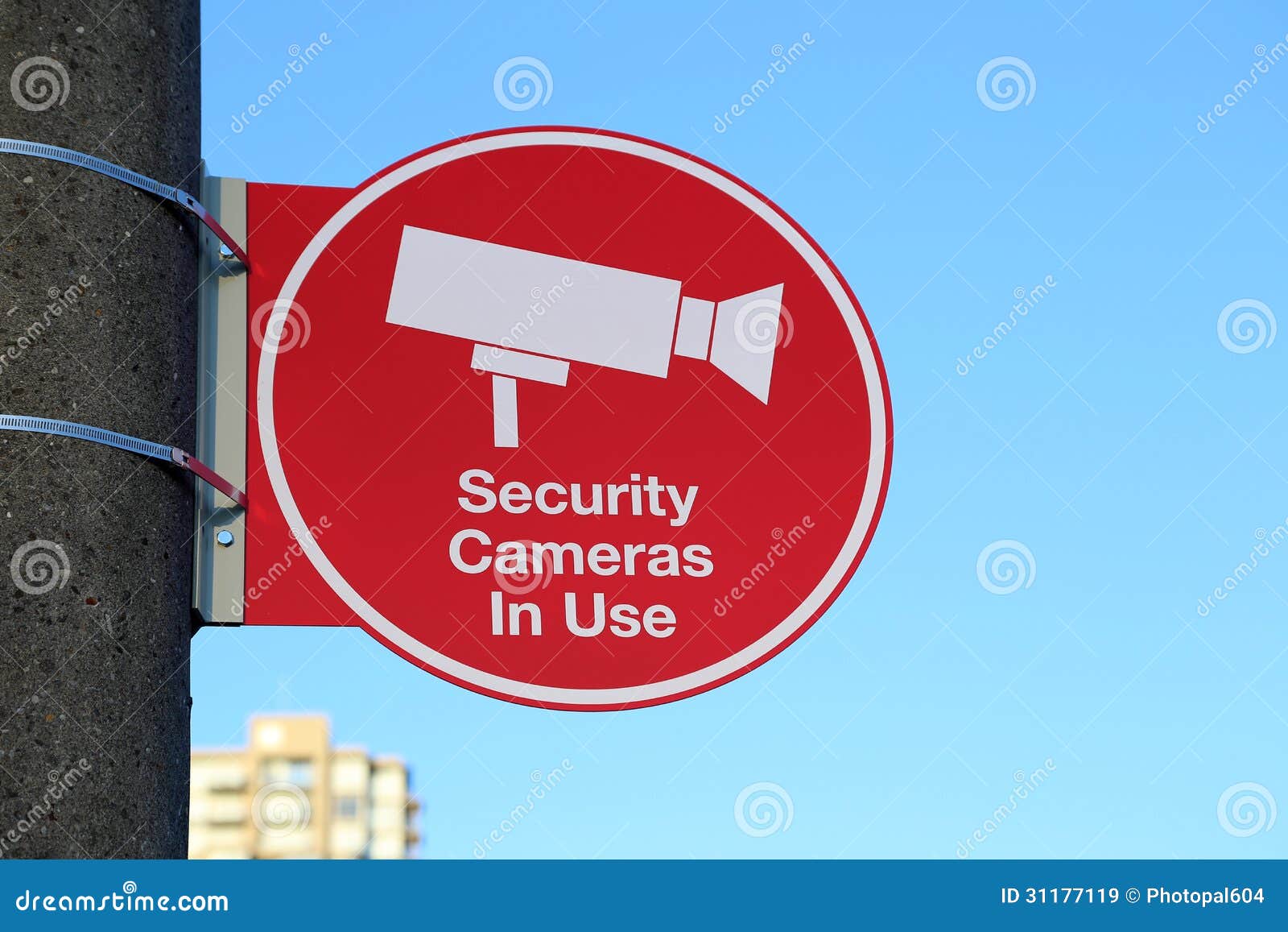 Security Cameras in Use stock image. Image of purchase - 31177119