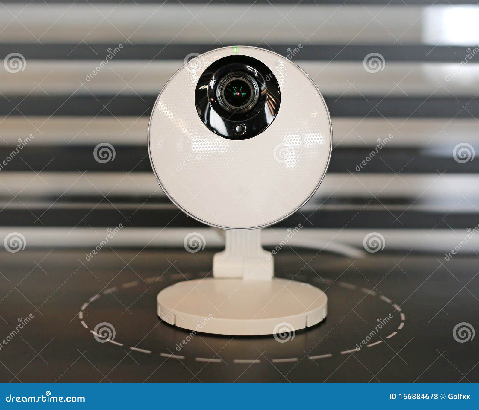 A Security CCTV Camera on Table Stock Photo - Image of security, lens ...
