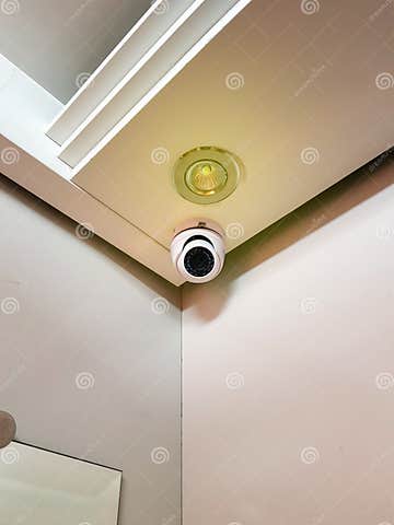Security, CCTV Camera in Elevator on the Office Building,surveil Stock ...