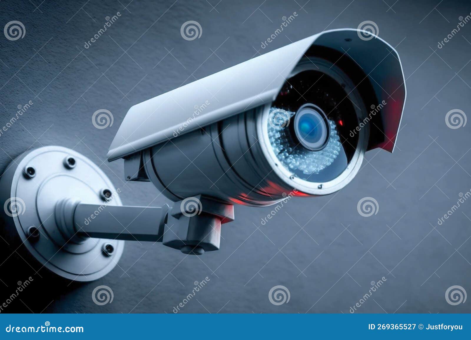 Security CCTV Camera. Generative AI Stock Illustration - Illustration ...
