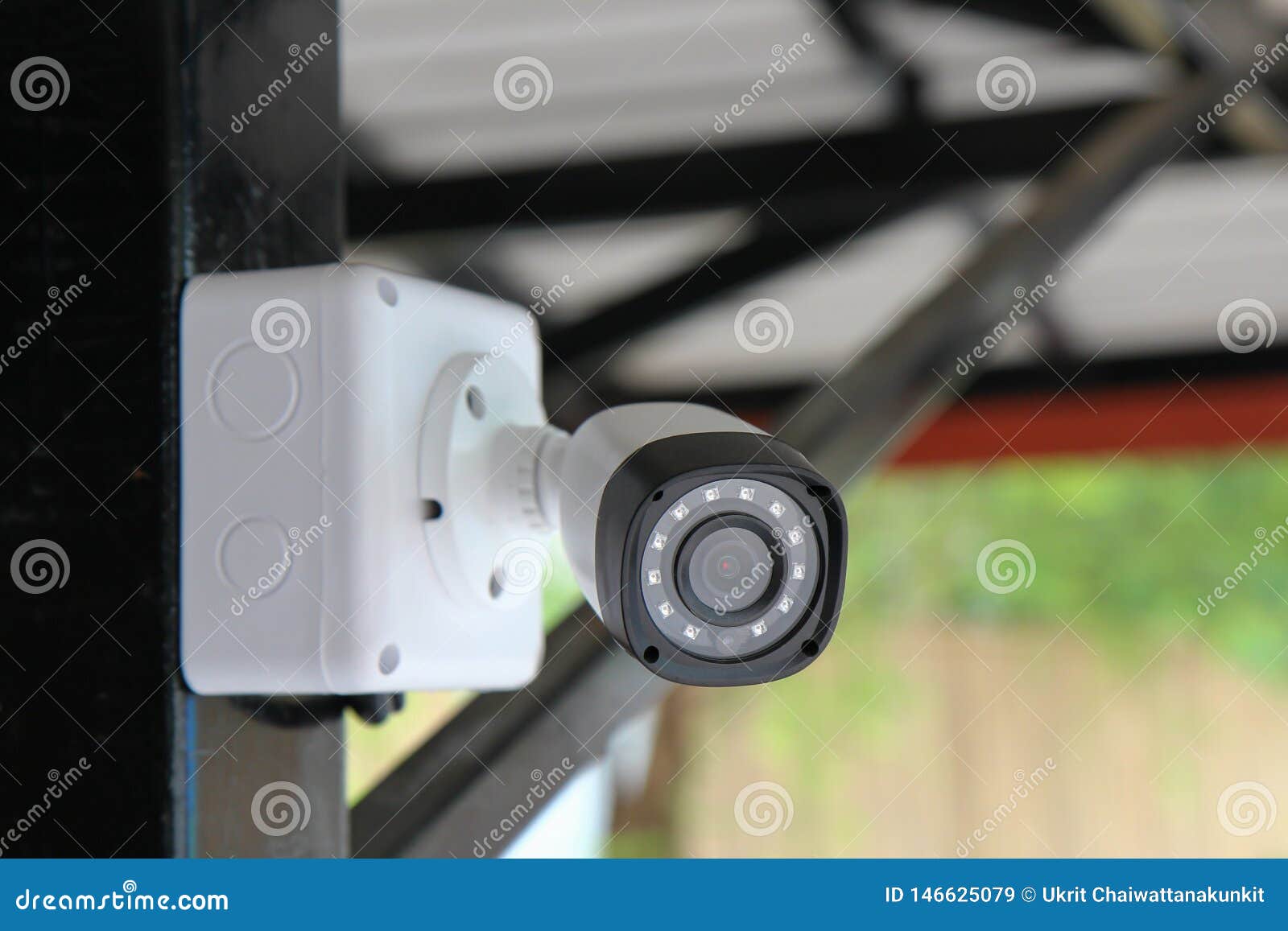 Security CCTV Camera for Home Protection Stock Image - Image of monitor ...