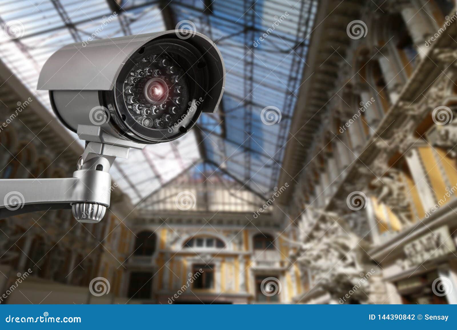 Security CCTV Camera in Office Building Stock Photo - Image of brother ...