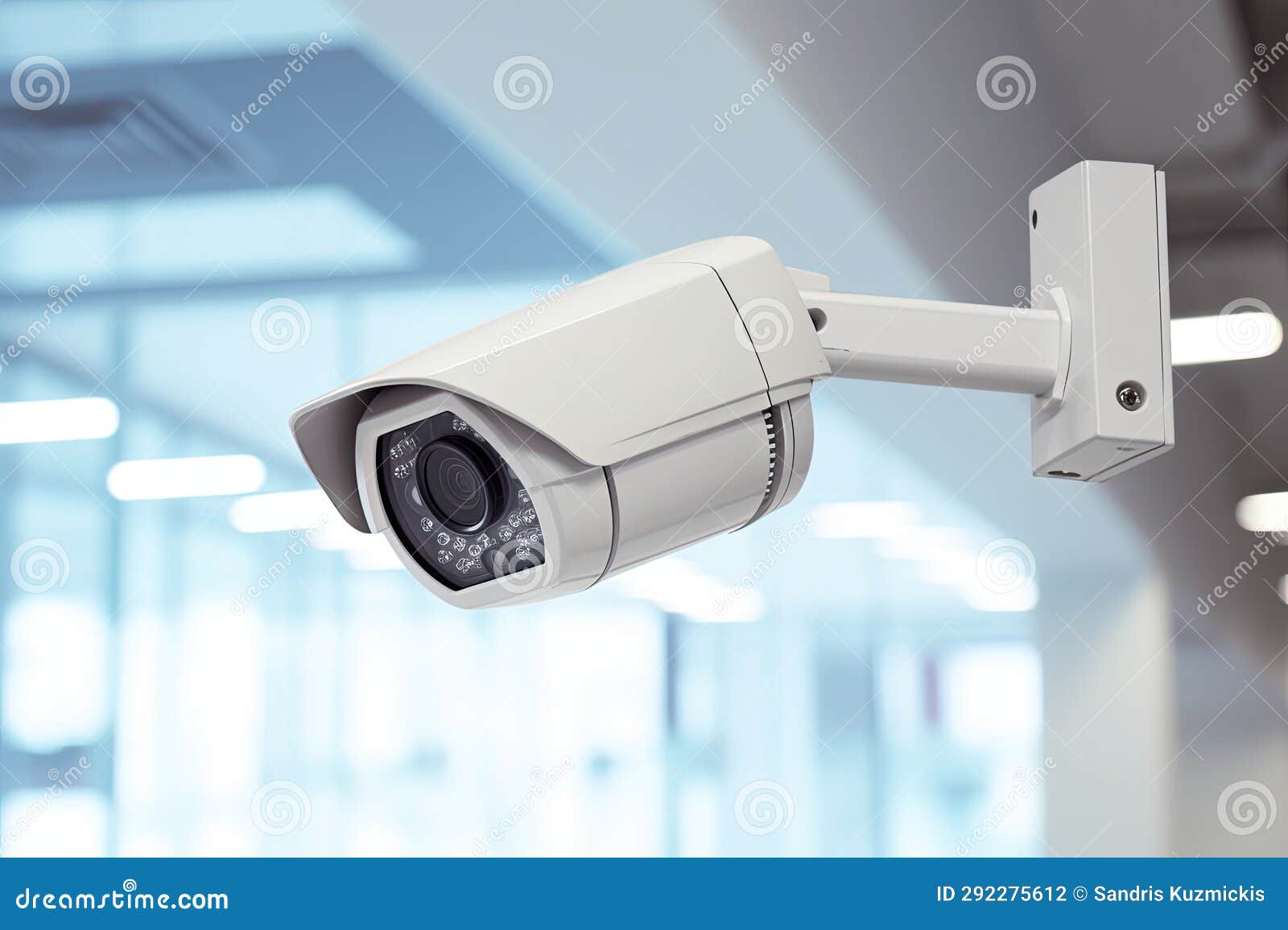 Security CCTV Camera in Office Building. Generative AI Stock ...