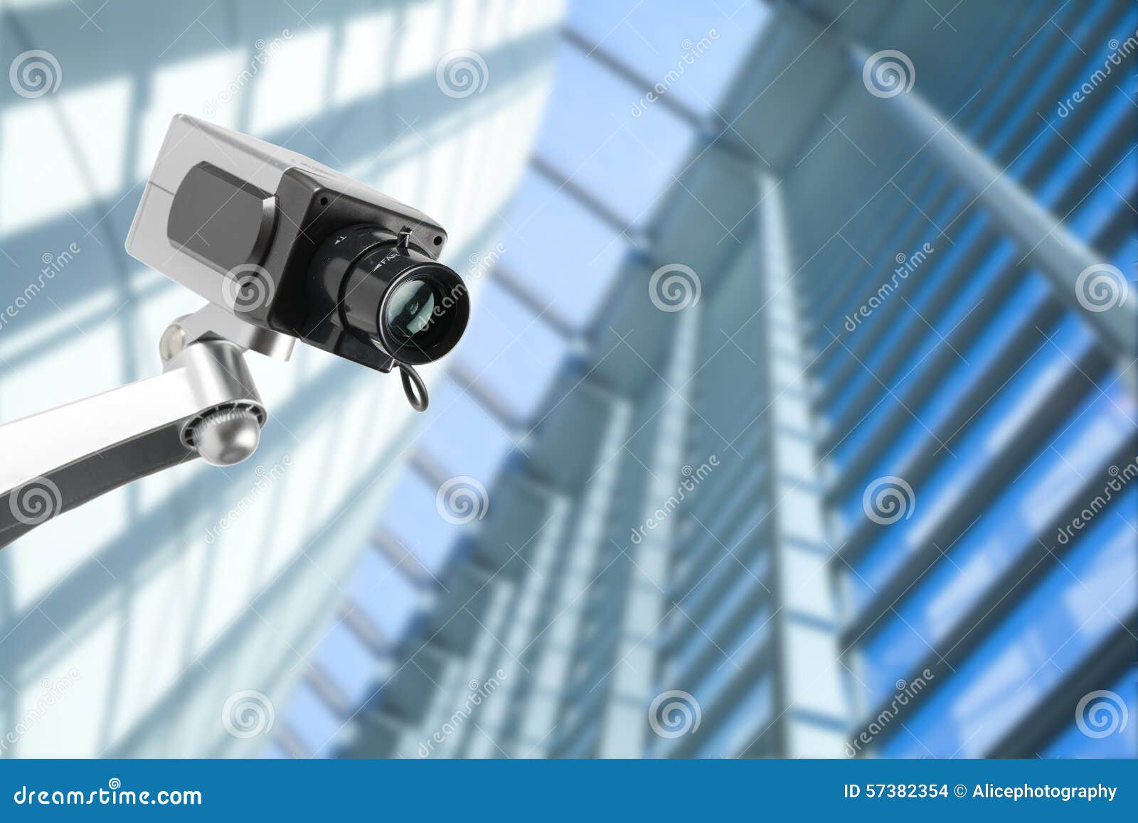 Security CCTV Camera in Office Building Stock Photo - Image of building ...
