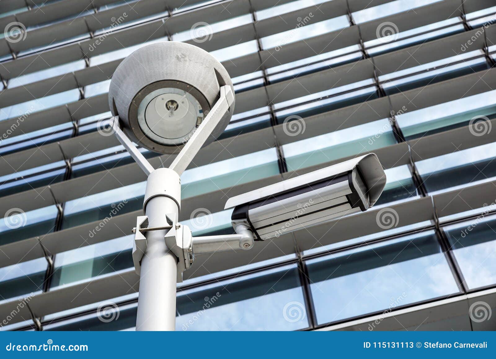 Security CCTV Camera in Office Building Stock Image - Image of private ...