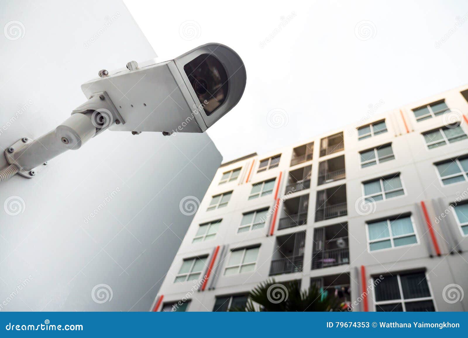 Security CCTV camera stock image. Image of residential - 79674353
