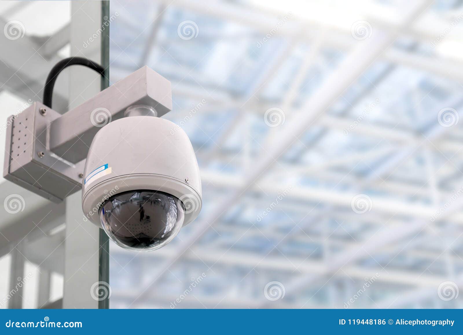 Security CCTV camera stock photo. Image of indoor, watching - 119448186