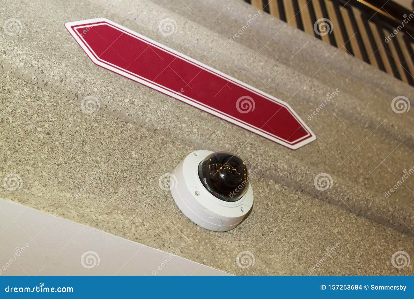 Security CCTV Camera or Surveillance System in Shopping Mall Stock ...