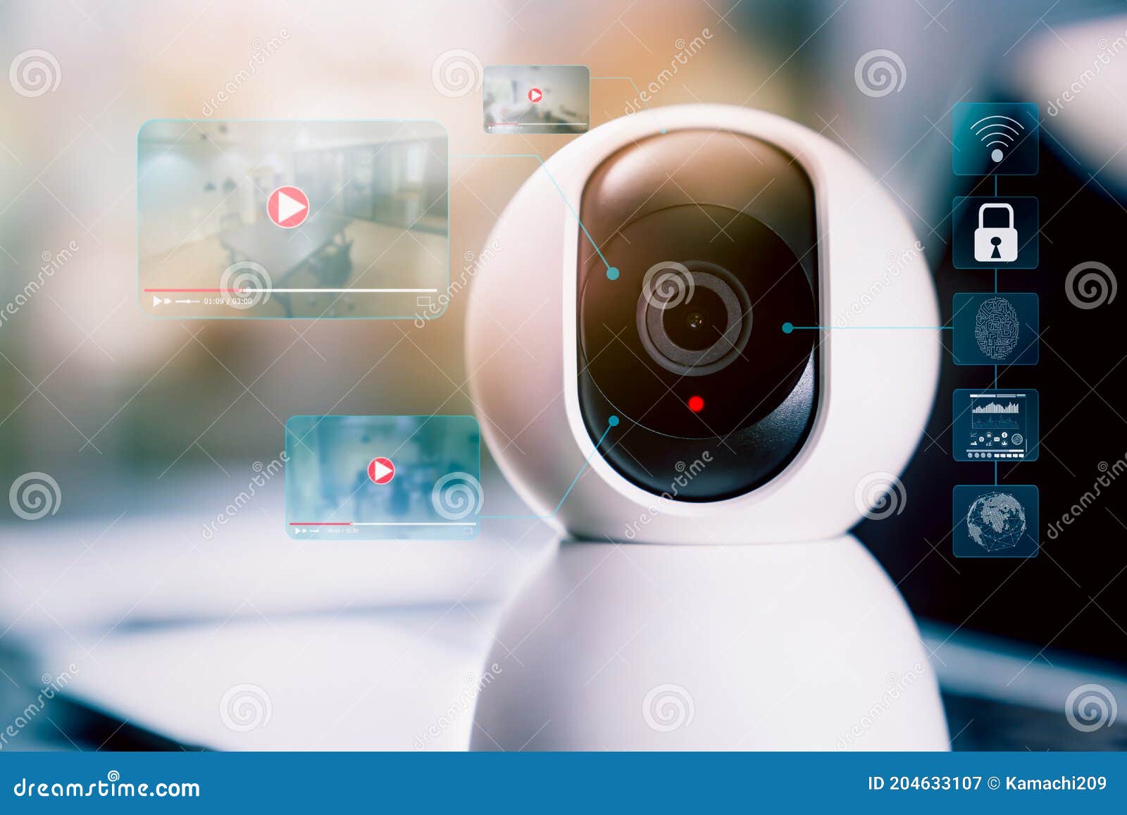 Security CCTV Camera, Surveillance Technology and Show Video Record on ...