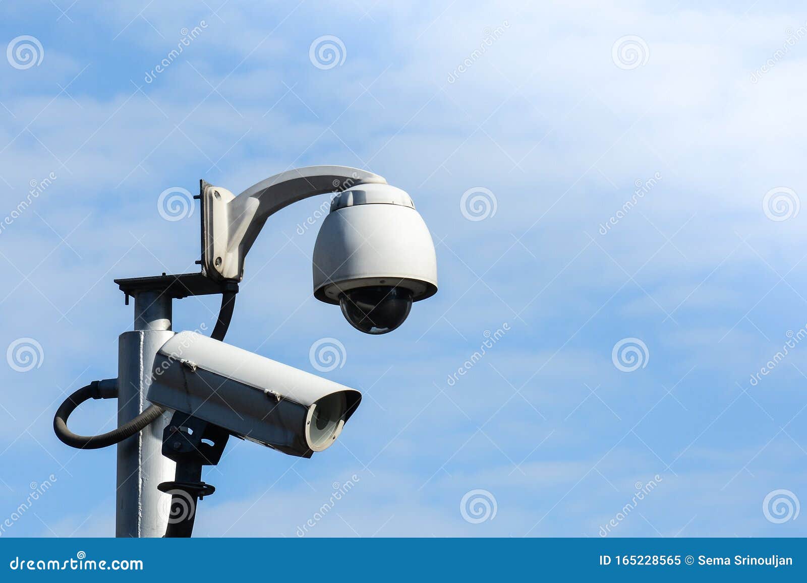 Security CCTV Camera for Transportation. Stock Image - Image of protect ...