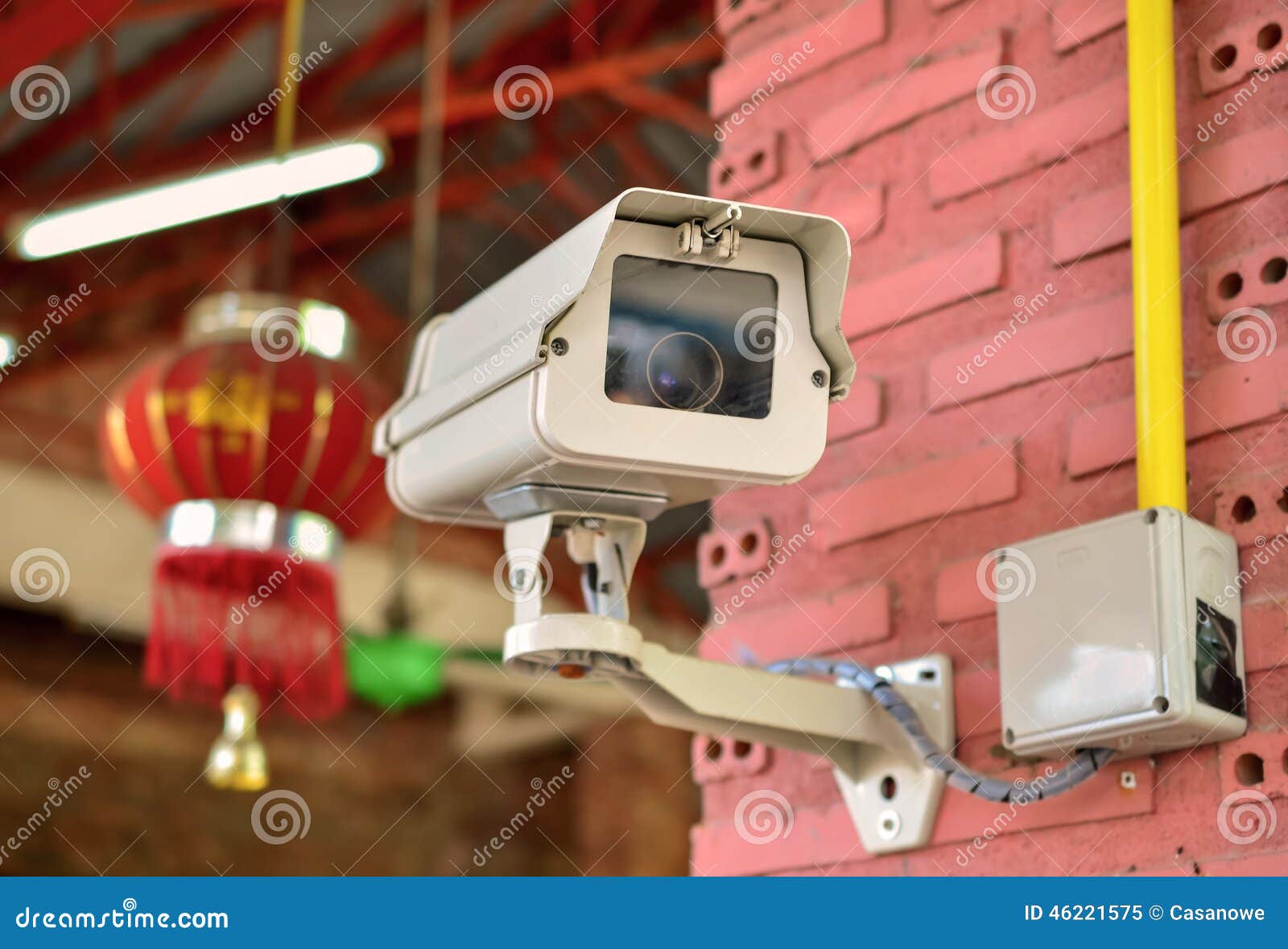 Security CCTV Camera and Urban Video Stock Image - Image of modern ...
