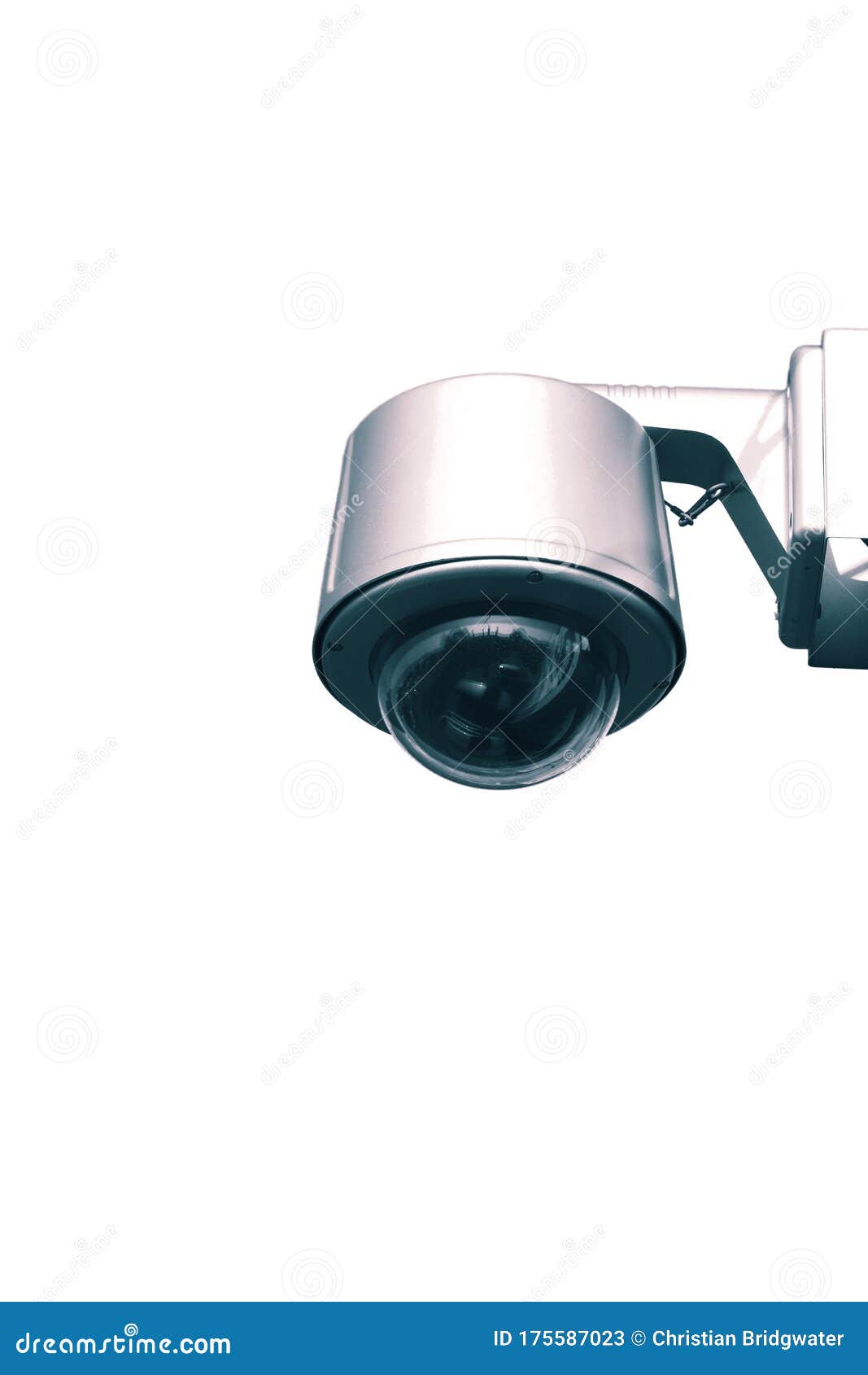 Security CCTV Surveillance Camera on a White Background Stock Image ...