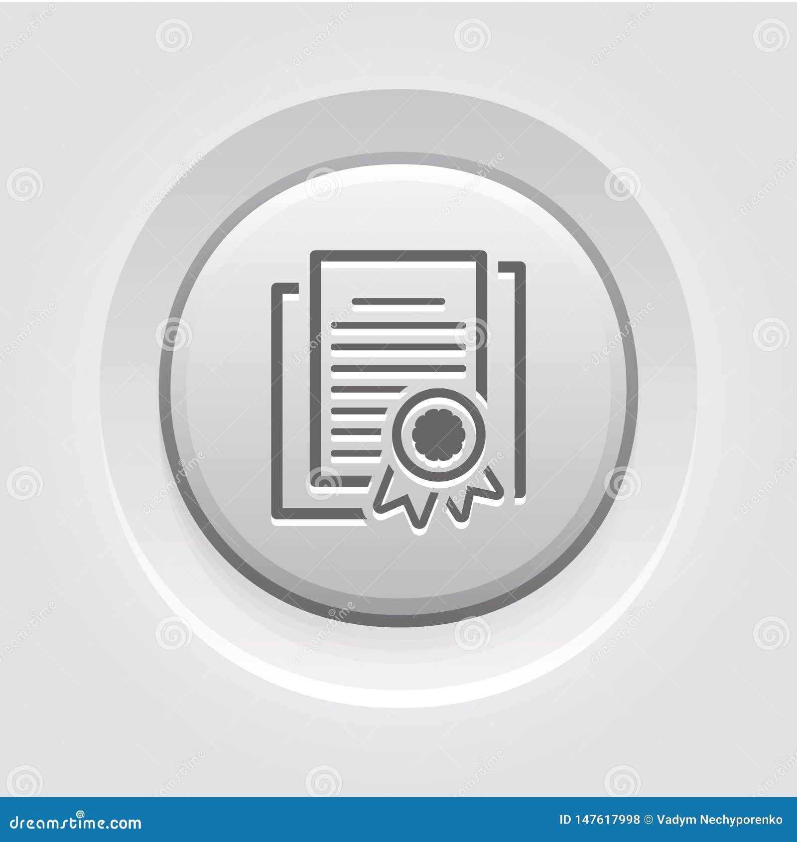 Security Certificates Icon. Flat Design Stock Illustration ...