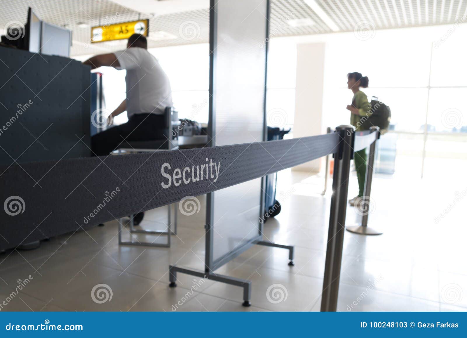Security check in airport stock image. Image of check - 100248103