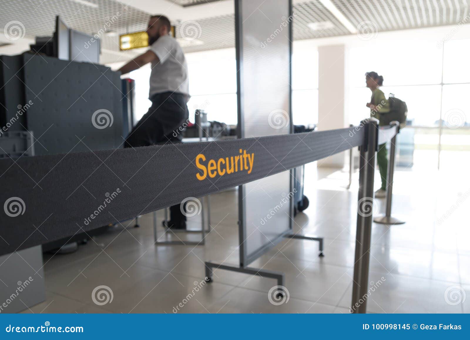 Security Check of Baggage in Airport Stock Image - Image of metal ...