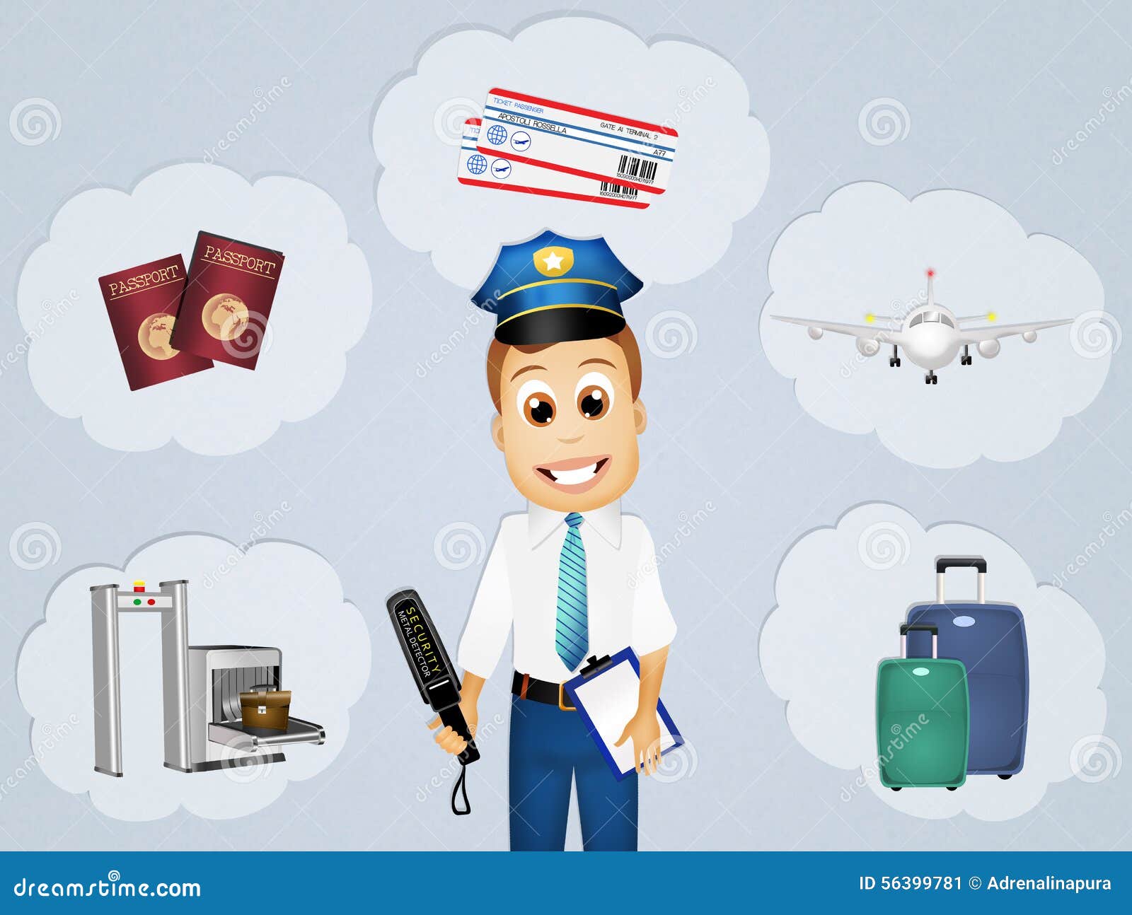 Security check stock illustration. Illustration of passenger - 56399781