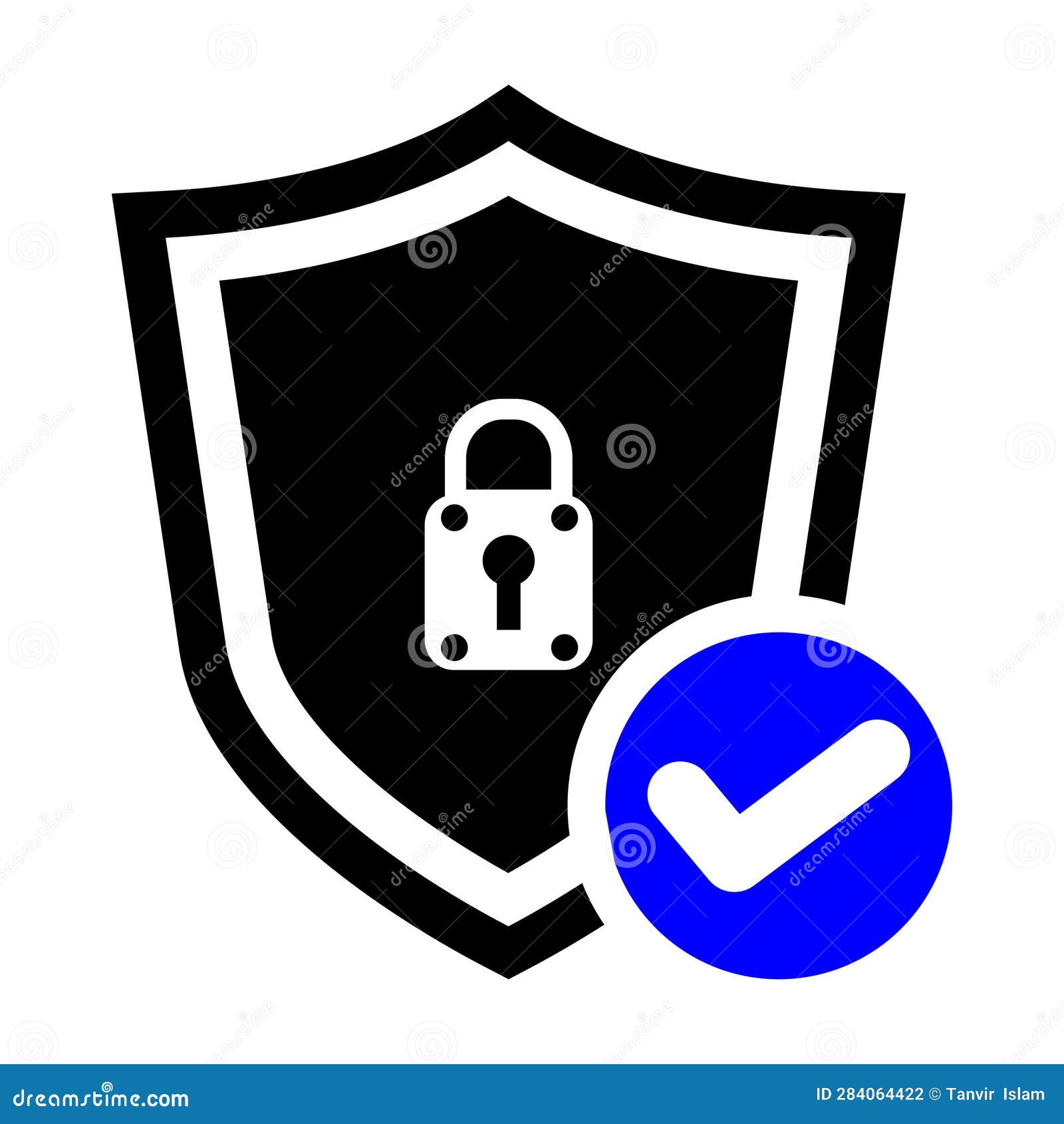 Security Check Icon stock vector. Illustration of check - 284064422