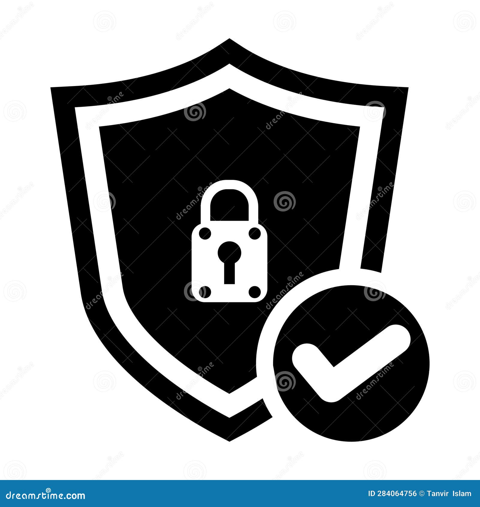 Security Check Icon stock vector. Illustration of defense - 284064756