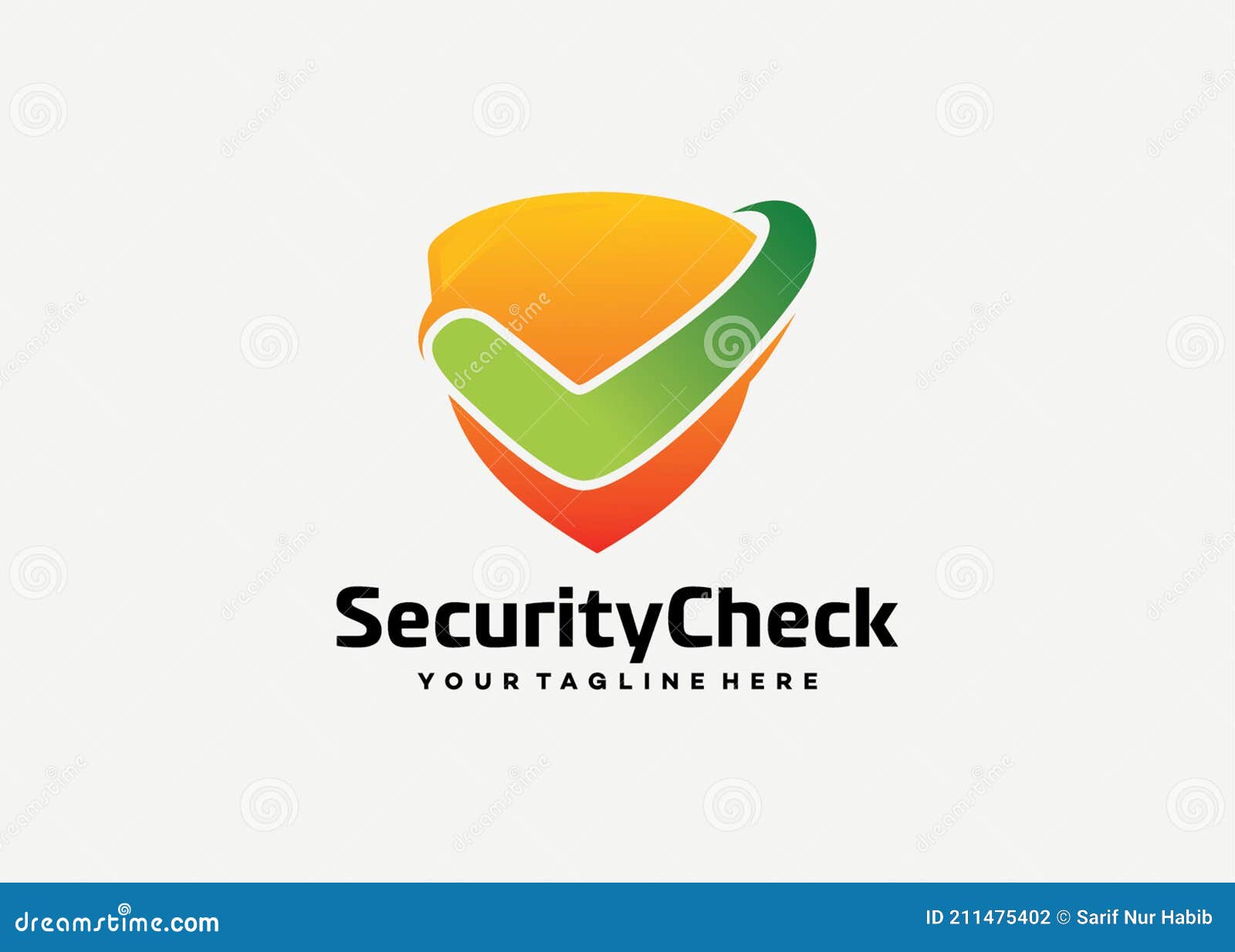 Security Check Logo Design Template Stock Vector - Illustration of ...