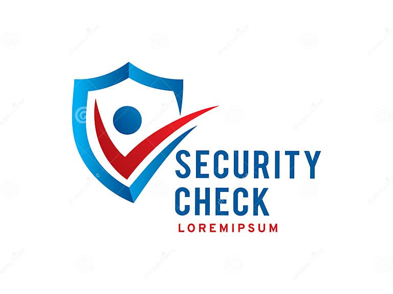 Security Check Logo Symbol or Icon Template Stock Vector - Illustration of check, company: 338819960