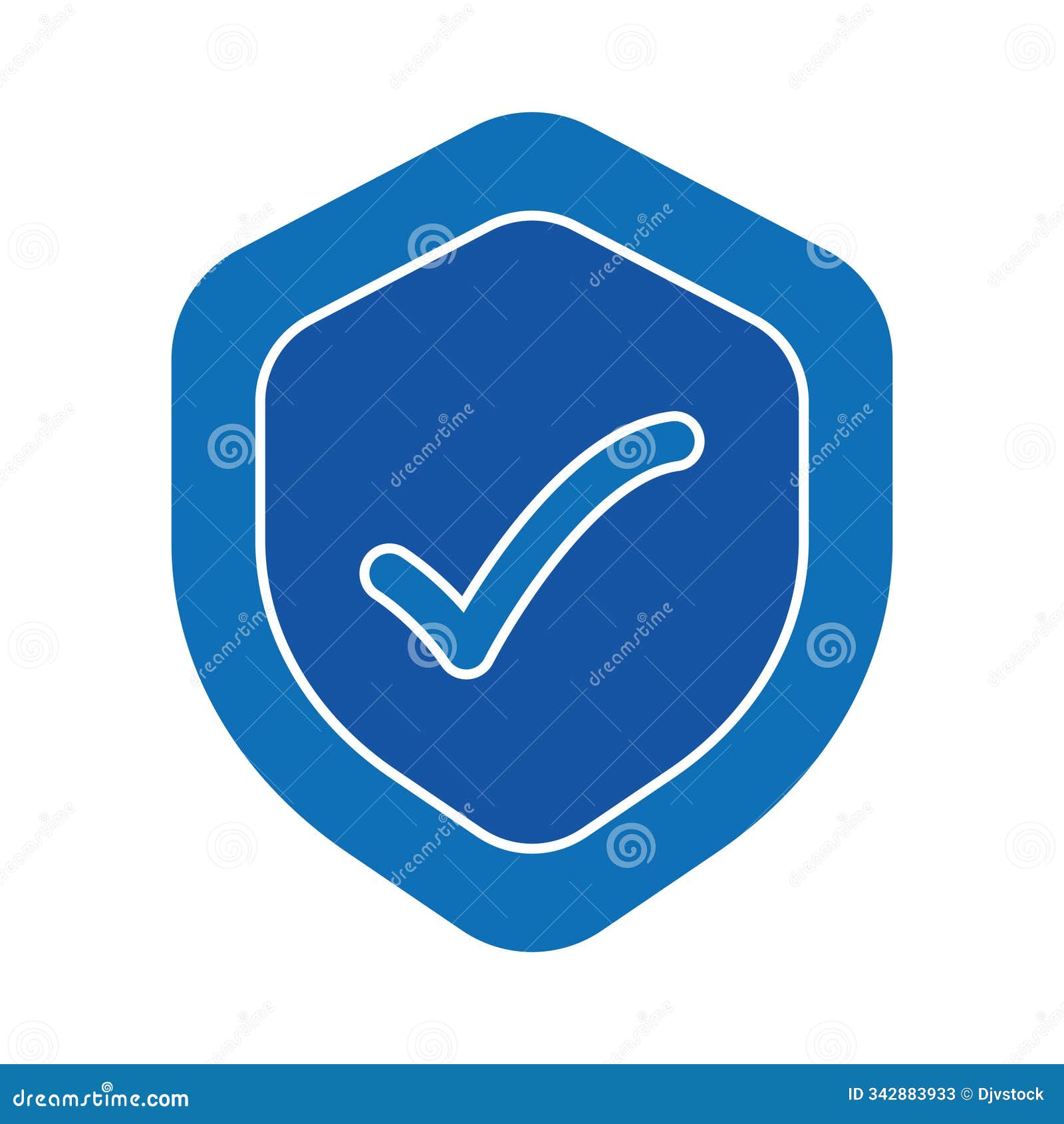 Security check mark shield stock illustration. Illustration of security ...