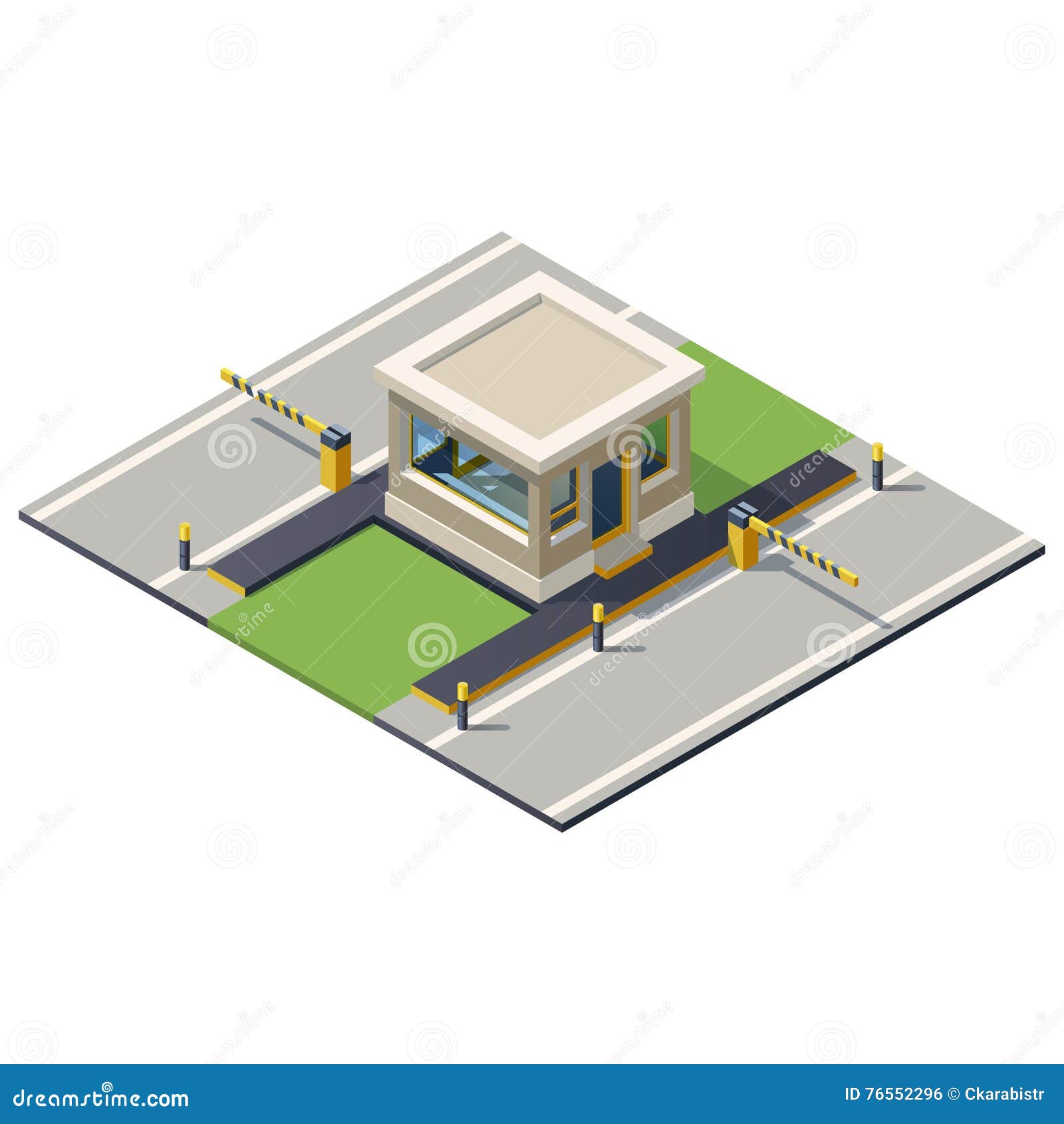 Security Check Point Illustration. Stock Vector - Illustration of desk ...