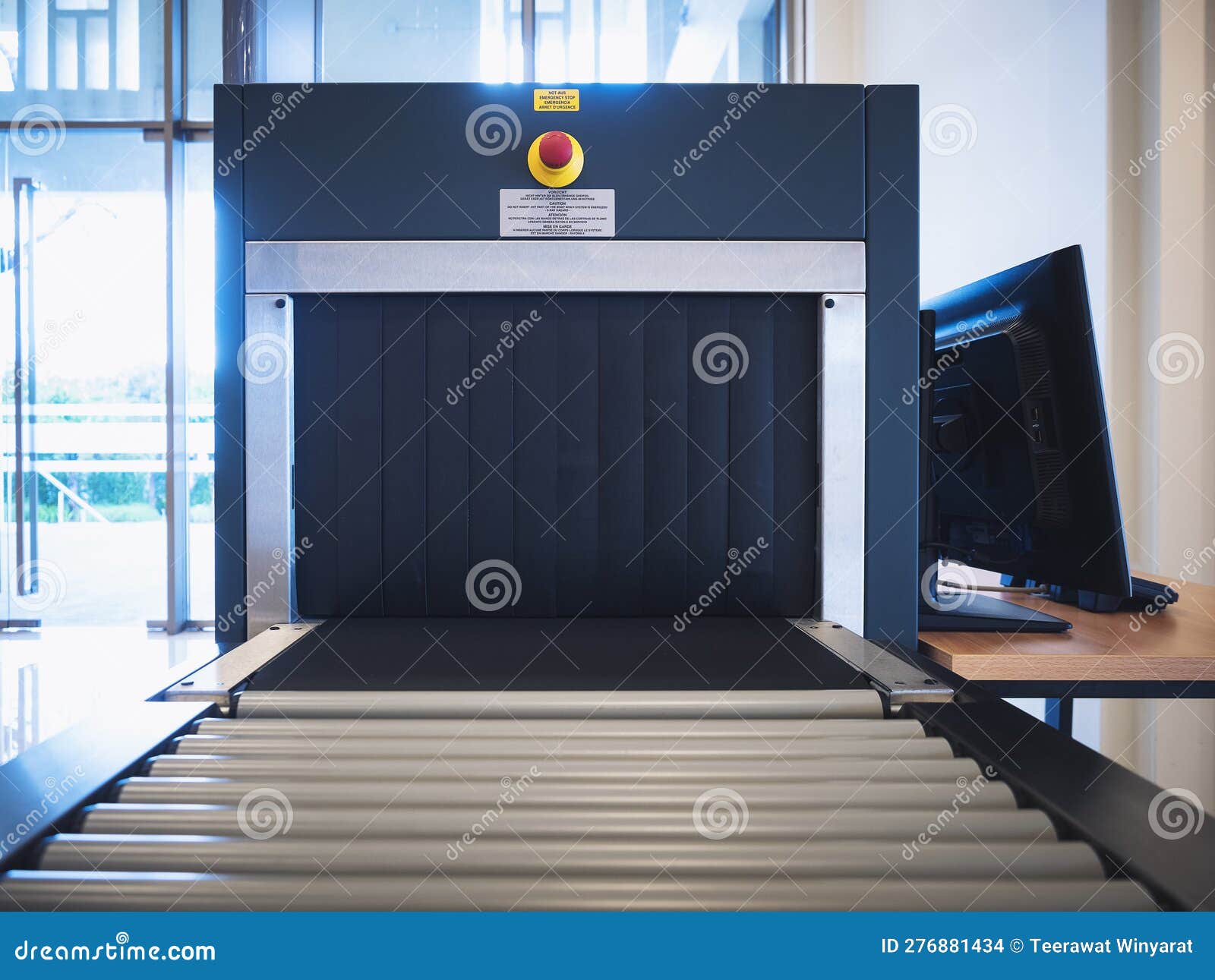 Security Check Point with Metal Detector and X Ray Scanner Stock Photo ...