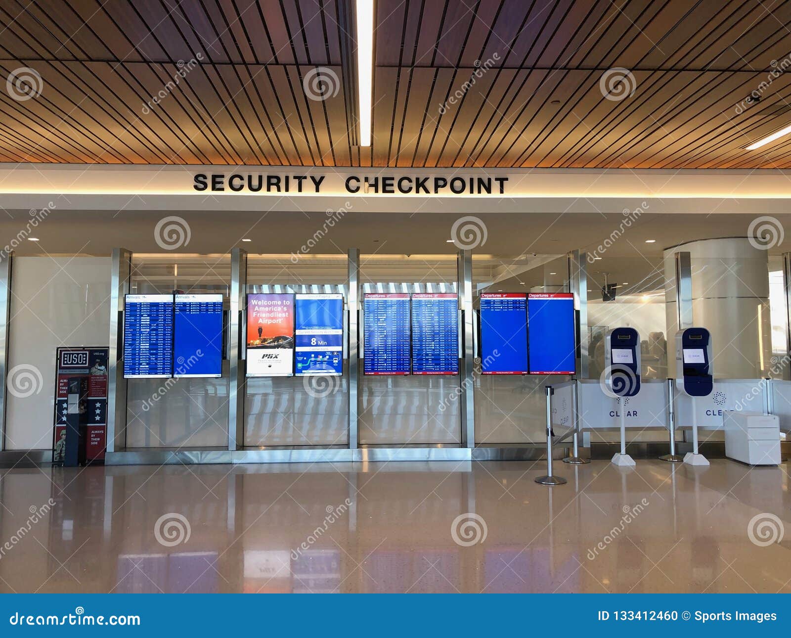 Security Check Point at Sky Harbor Airport. Editorial Image - Image of ...