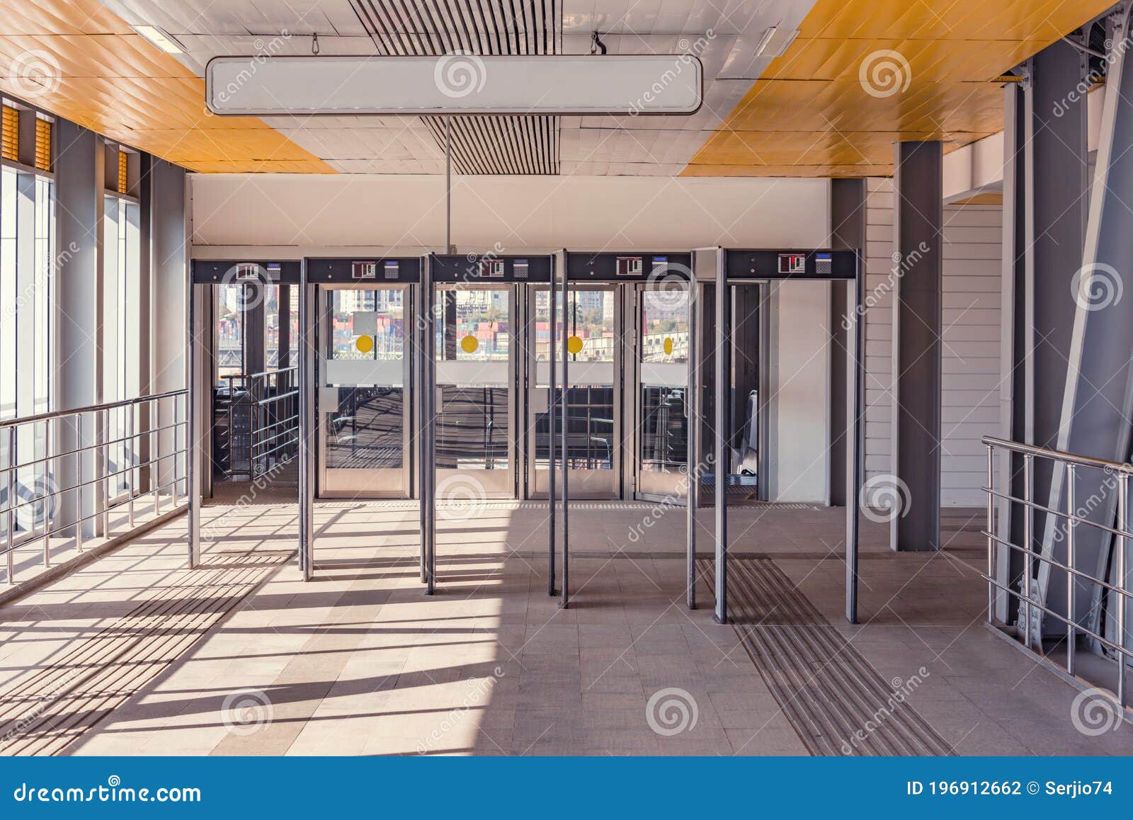 Security Checkpoint in the Railway Station Stock Photo - Image of ...