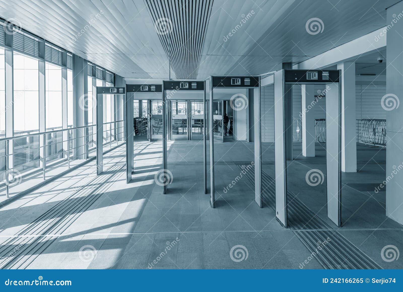 Security Checkpoint in the Railway Station. Stock Image - Image of ...